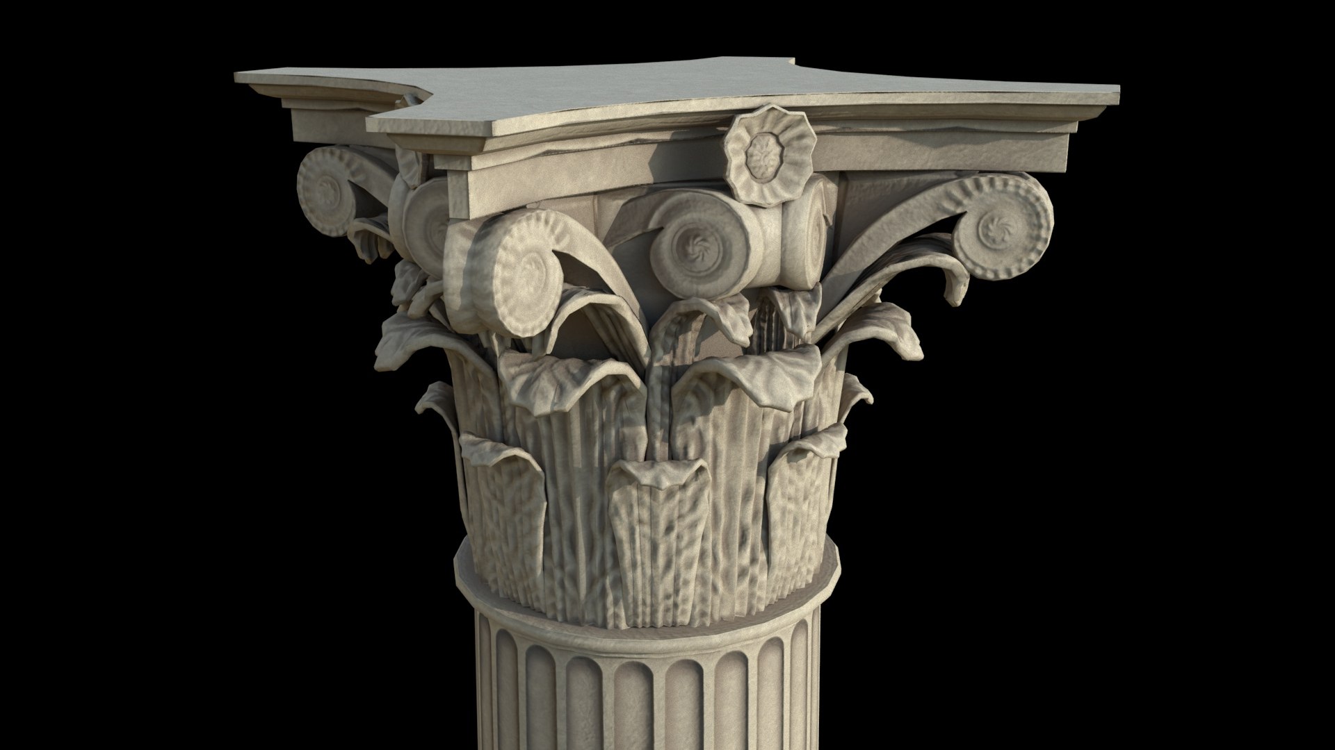 Corinthian Column 3D Model - TurboSquid 1486405
