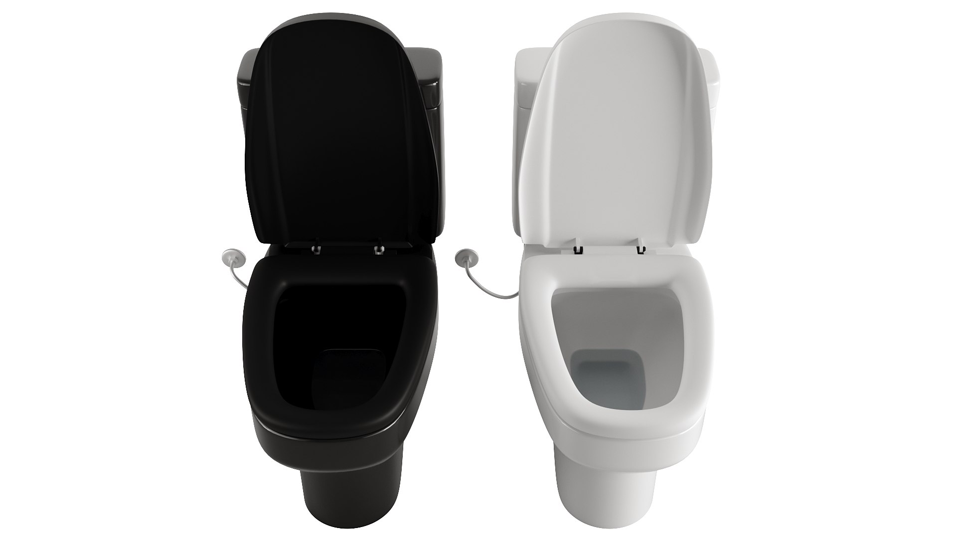 Toilet - Two Toilets Of Different Colors 3D - TurboSquid 2127510