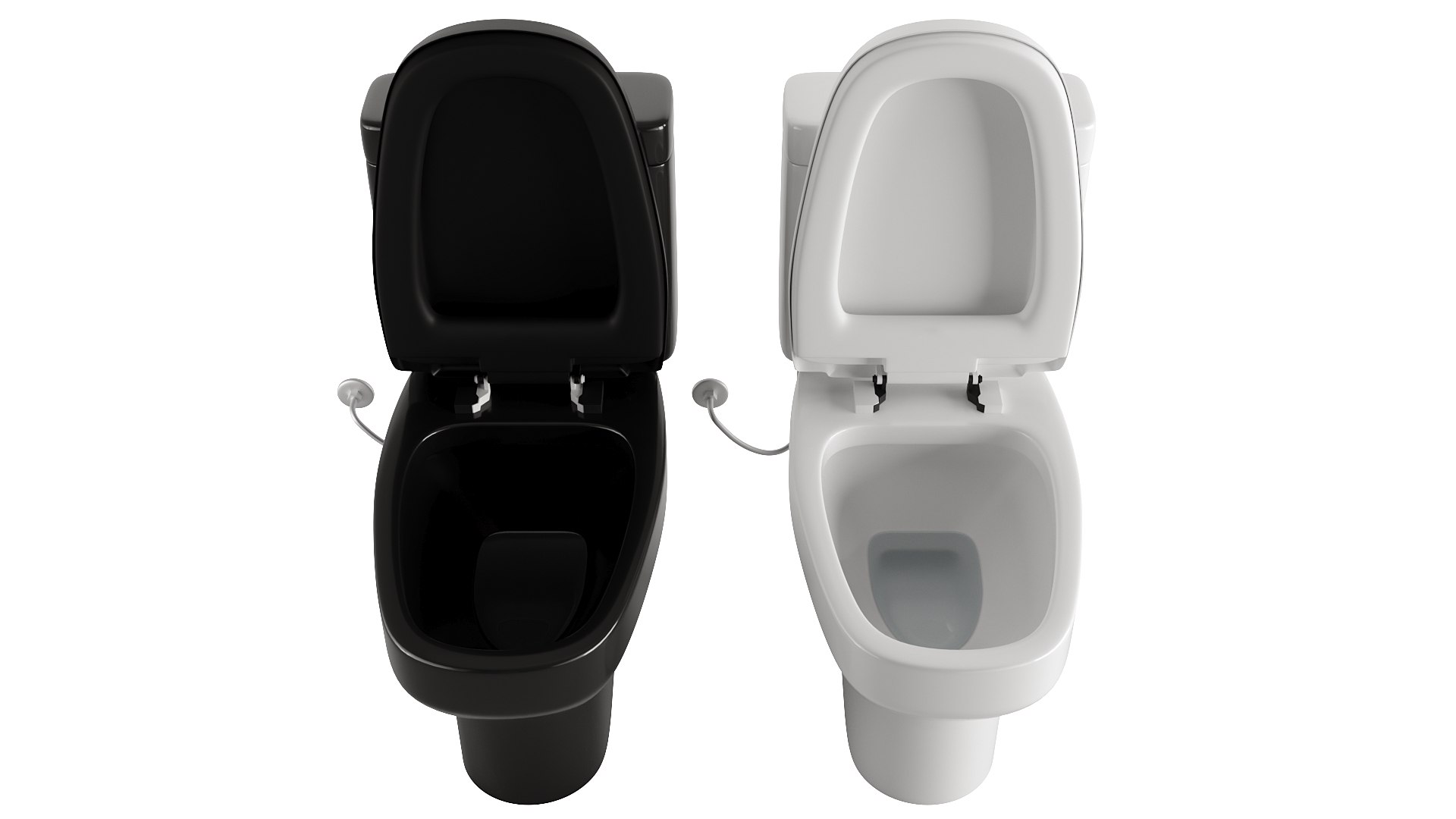 Toilet - Two Toilets Of Different Colors 3D - TurboSquid 2127510