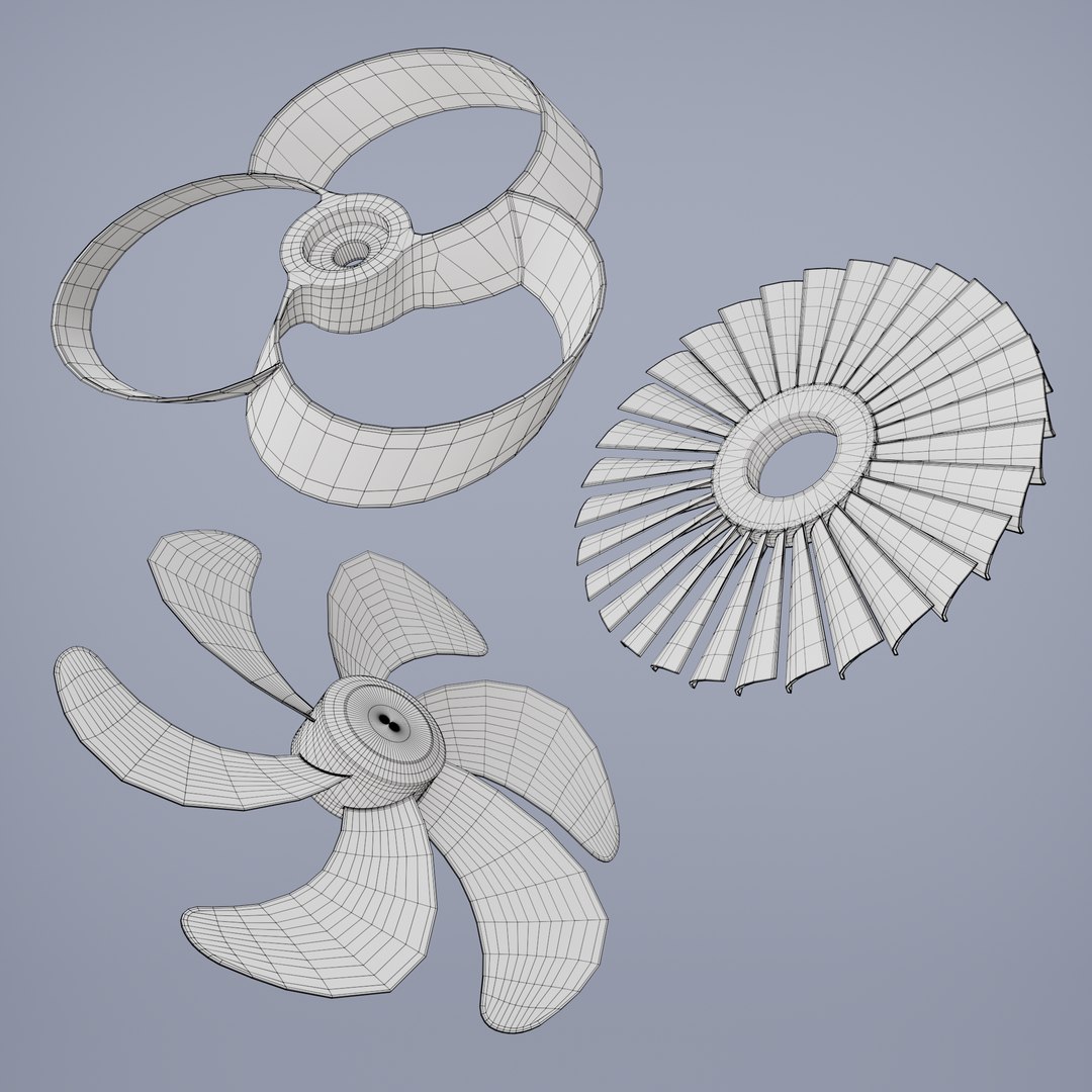3d Propeller Collection Turbosquid 2034121