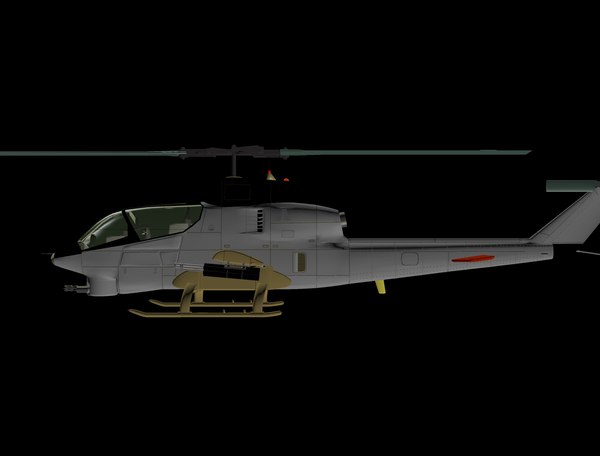 3ds max ah-12 aircraft