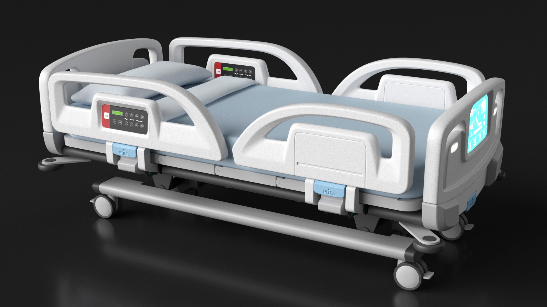 Smart Hospital Bed 3D Model - TurboSquid 2269773