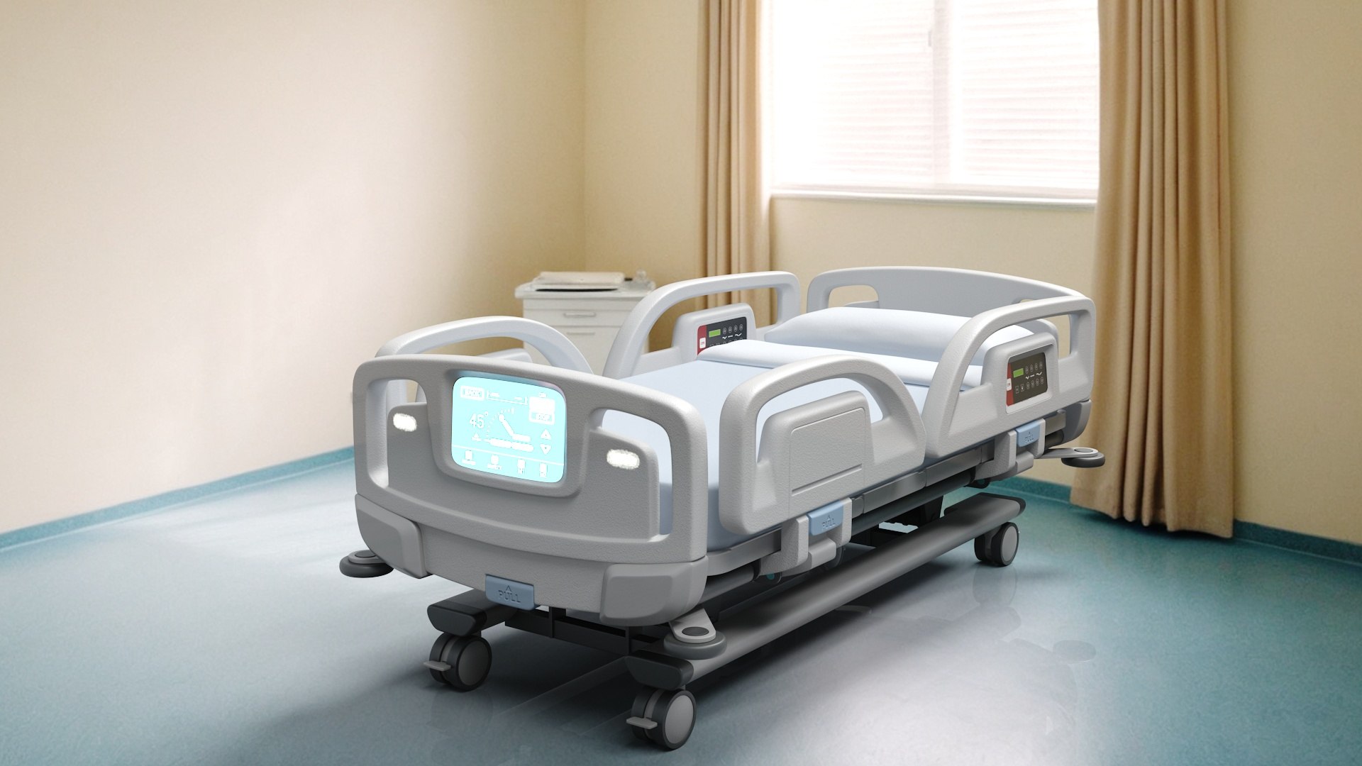 Smart Hospital Bed 3D Model - TurboSquid 2269773