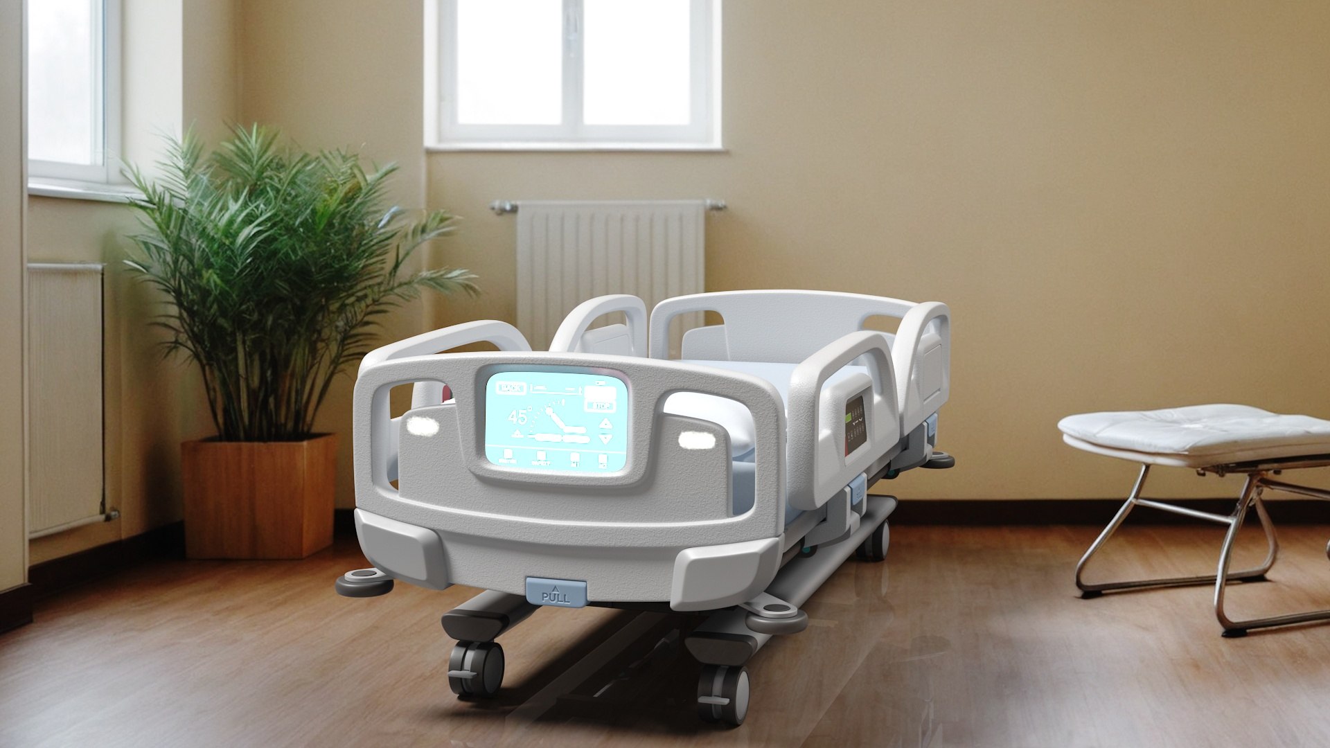 Smart Hospital Bed 3D Model - TurboSquid 2269773
