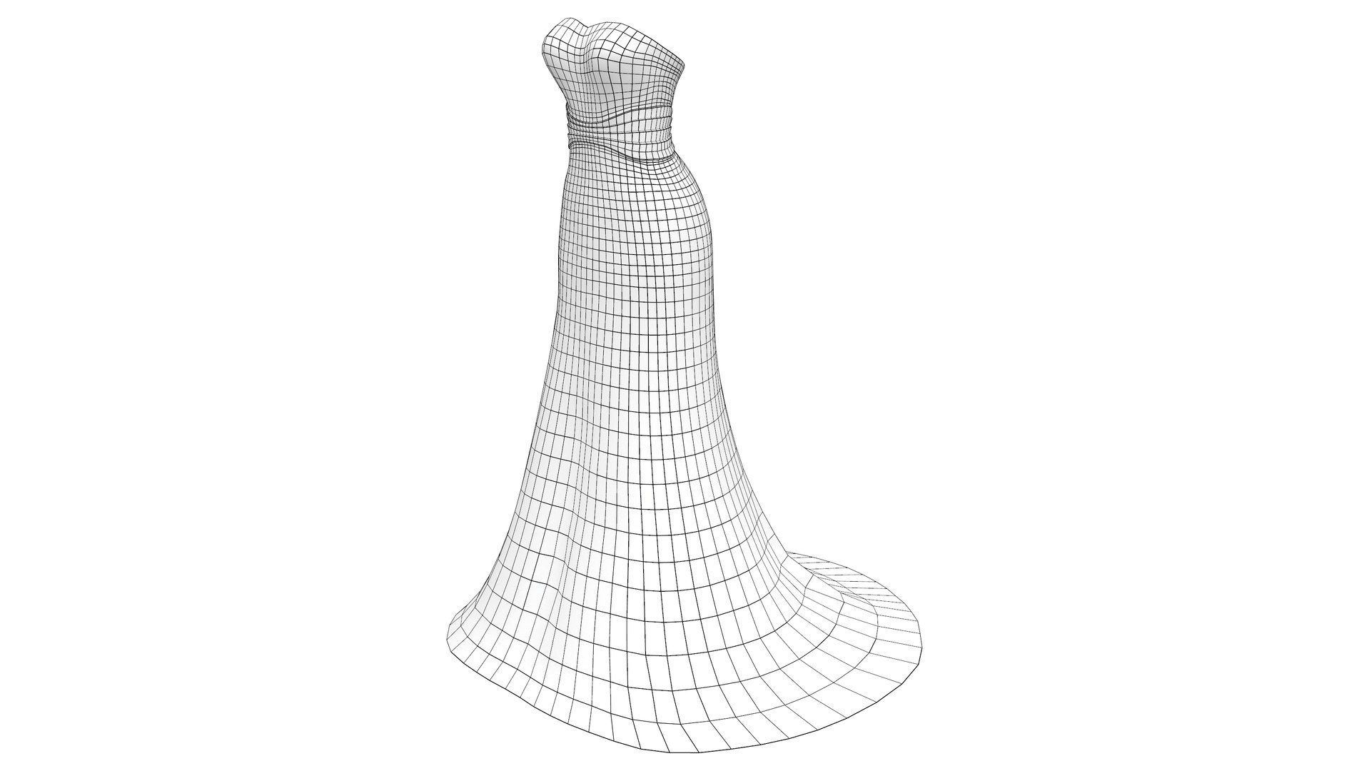 3D Bridal Wedding Gown Model - TurboSquid 1863763