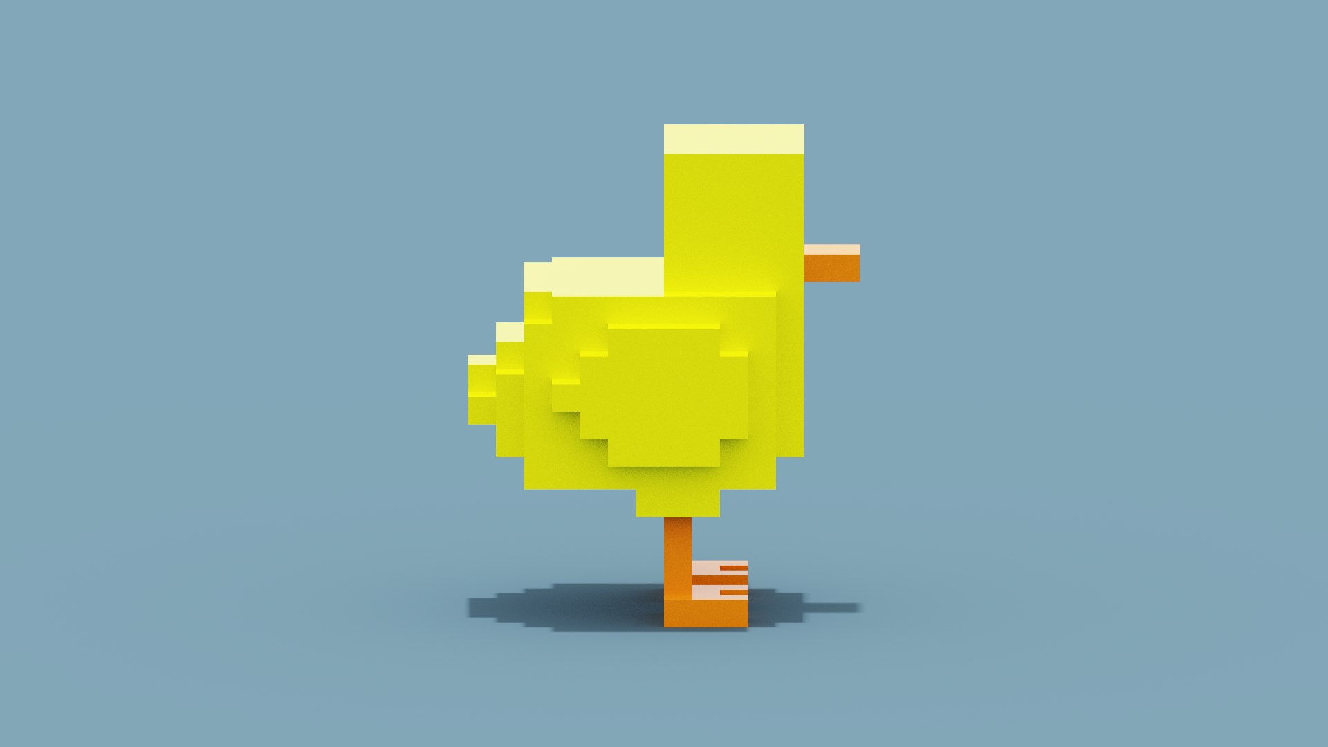 Voxel Chick 3D Model - TurboSquid 1927125