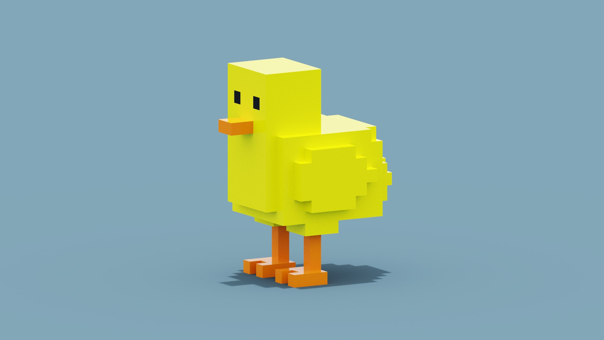 Voxel Chick 3D Model - TurboSquid 1927125
