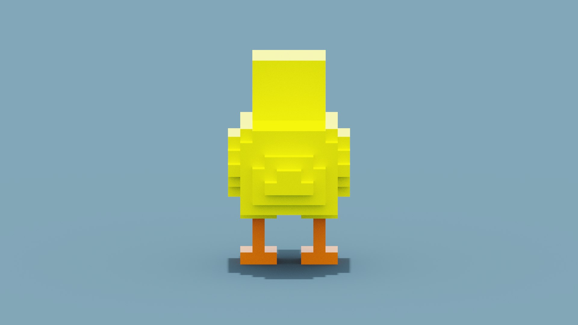 Voxel Chick 3D Model - TurboSquid 1927125