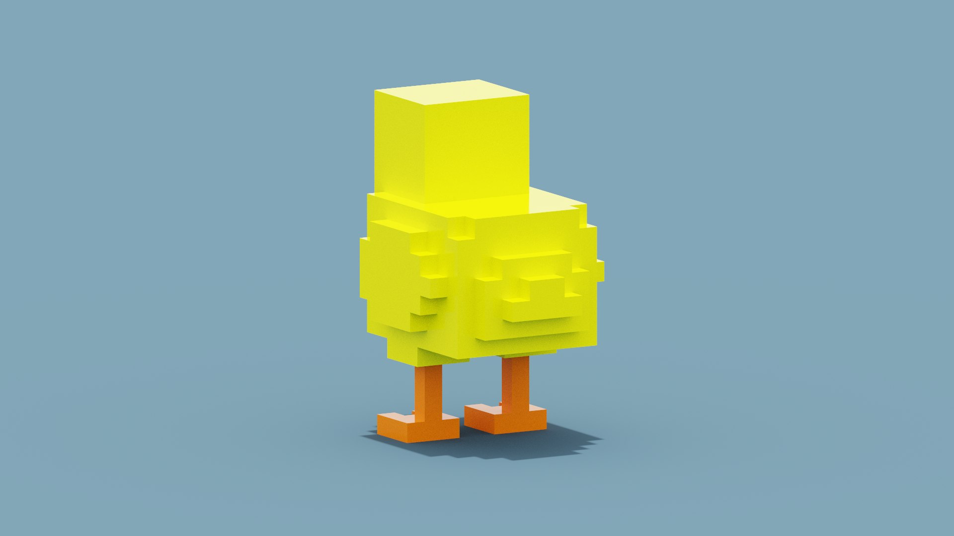 Voxel Chick 3D Model - TurboSquid 1927125
