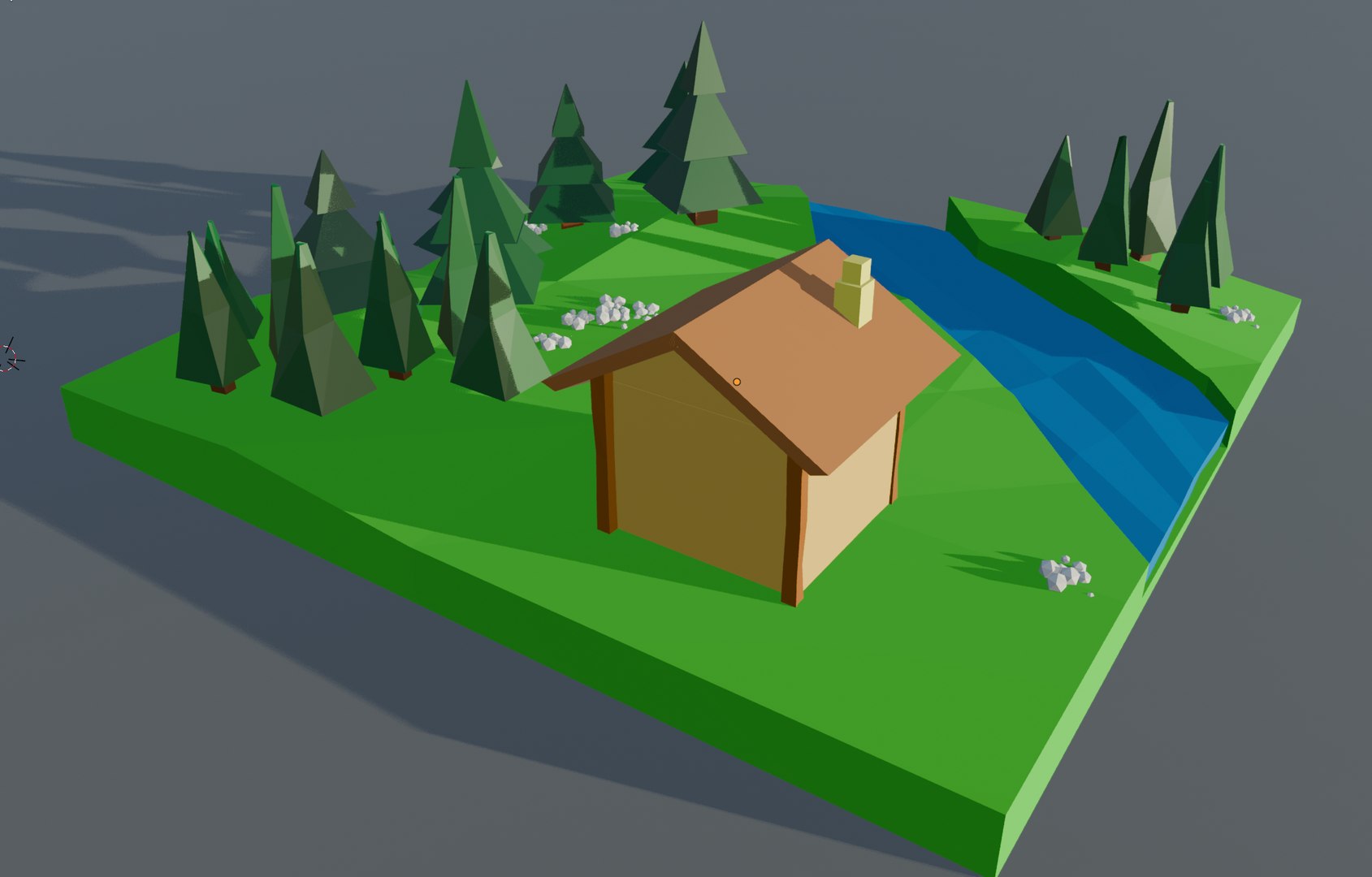 Low Poly Landscape 3D Model - TurboSquid 2325422