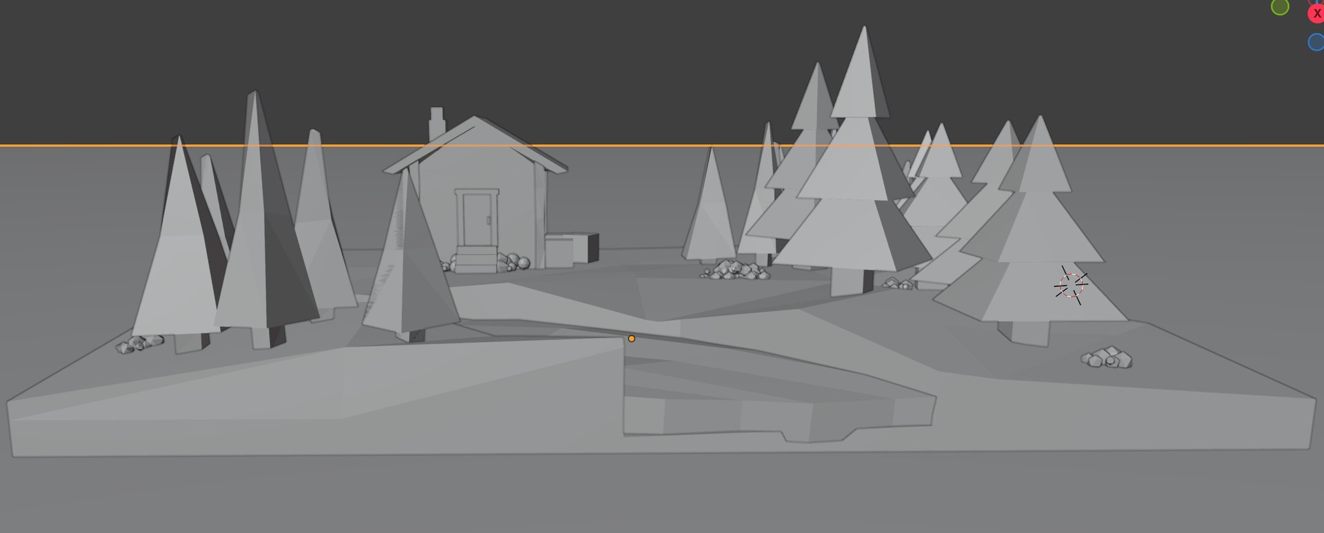 Low Poly Landscape 3D Model - TurboSquid 2325422