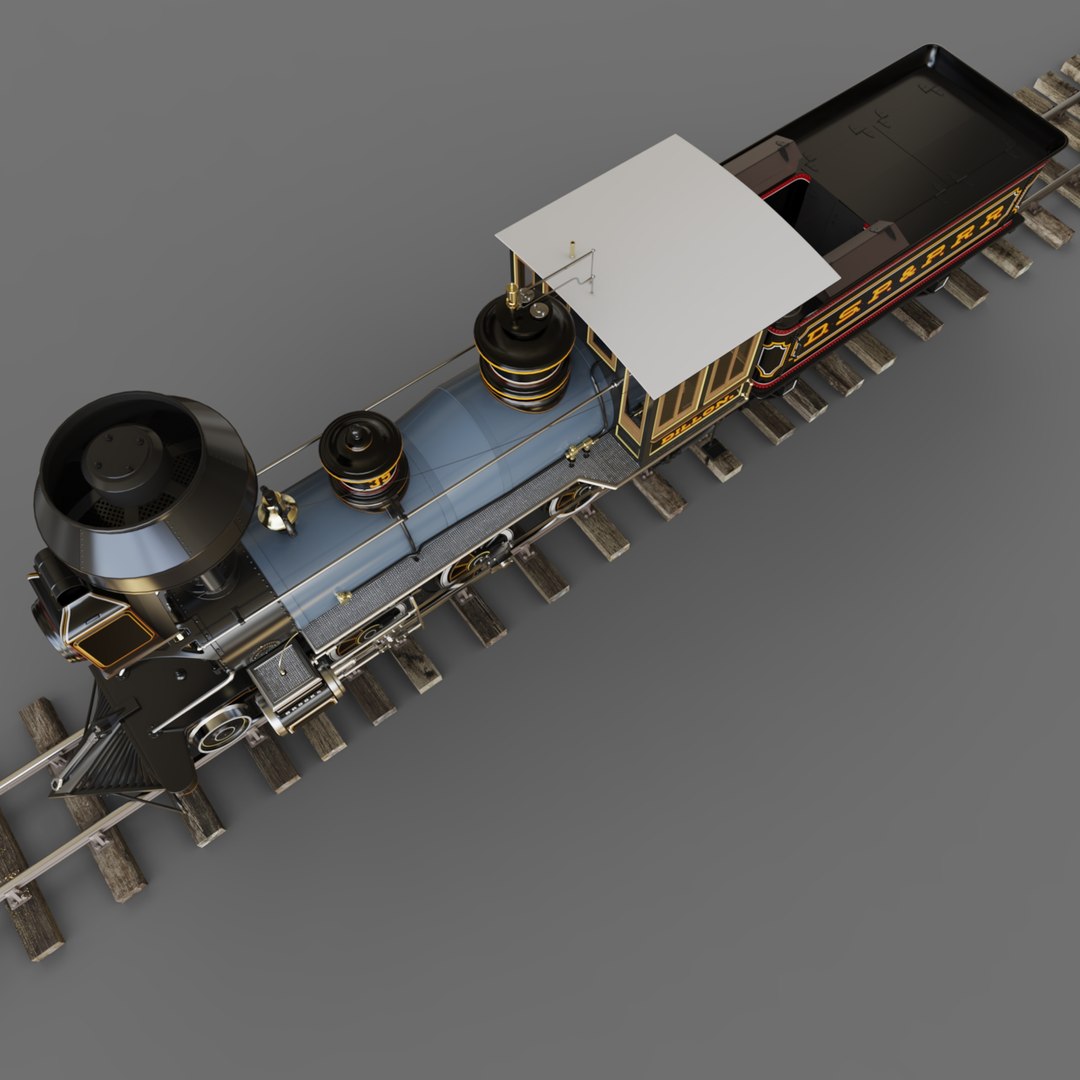 Steam Locomotive Brooks 2-6-0 Mogul Type Dillon No35 3D - TurboSquid ...