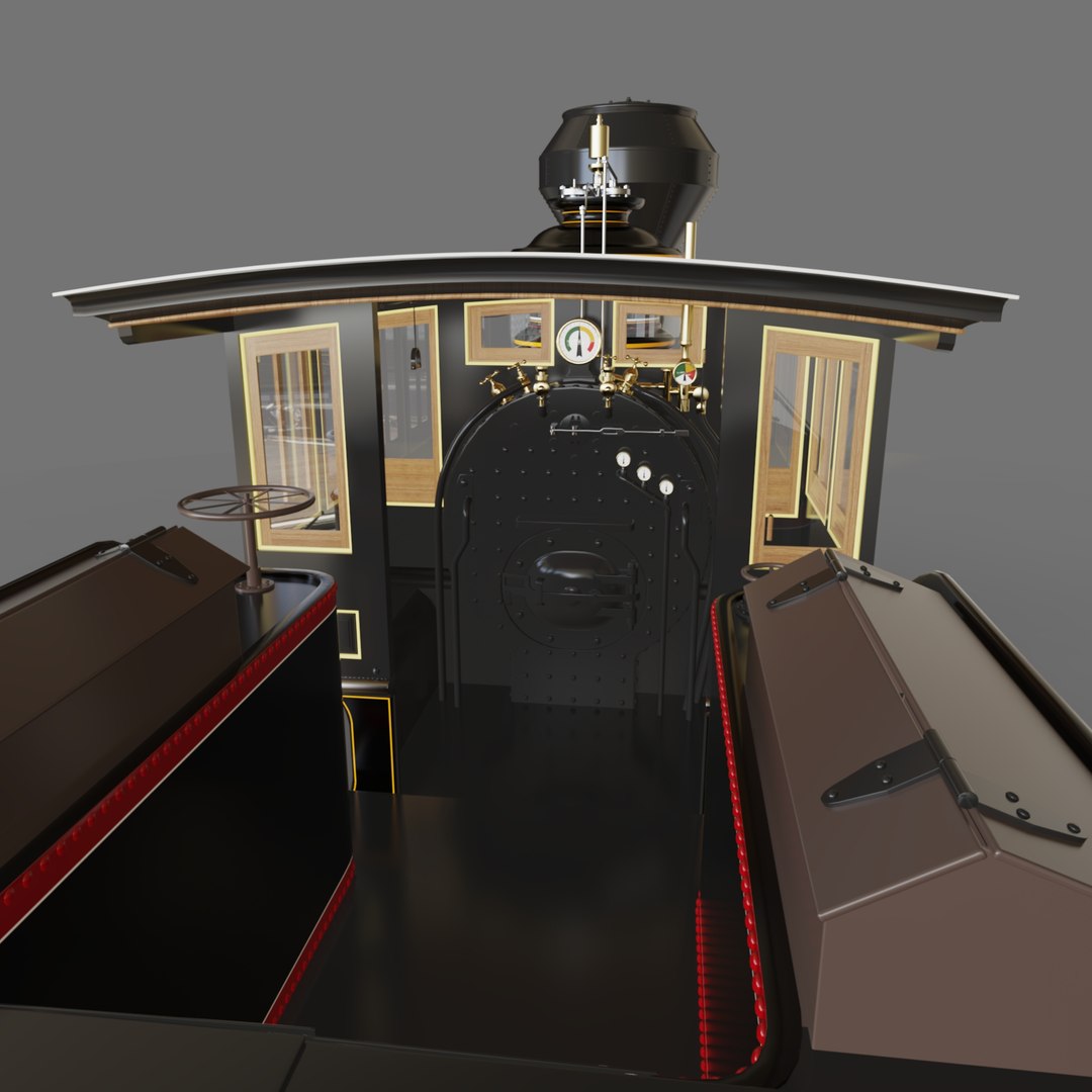 Steam Locomotive Brooks 2-6-0 Mogul Type Dillon No35 3D - TurboSquid ...