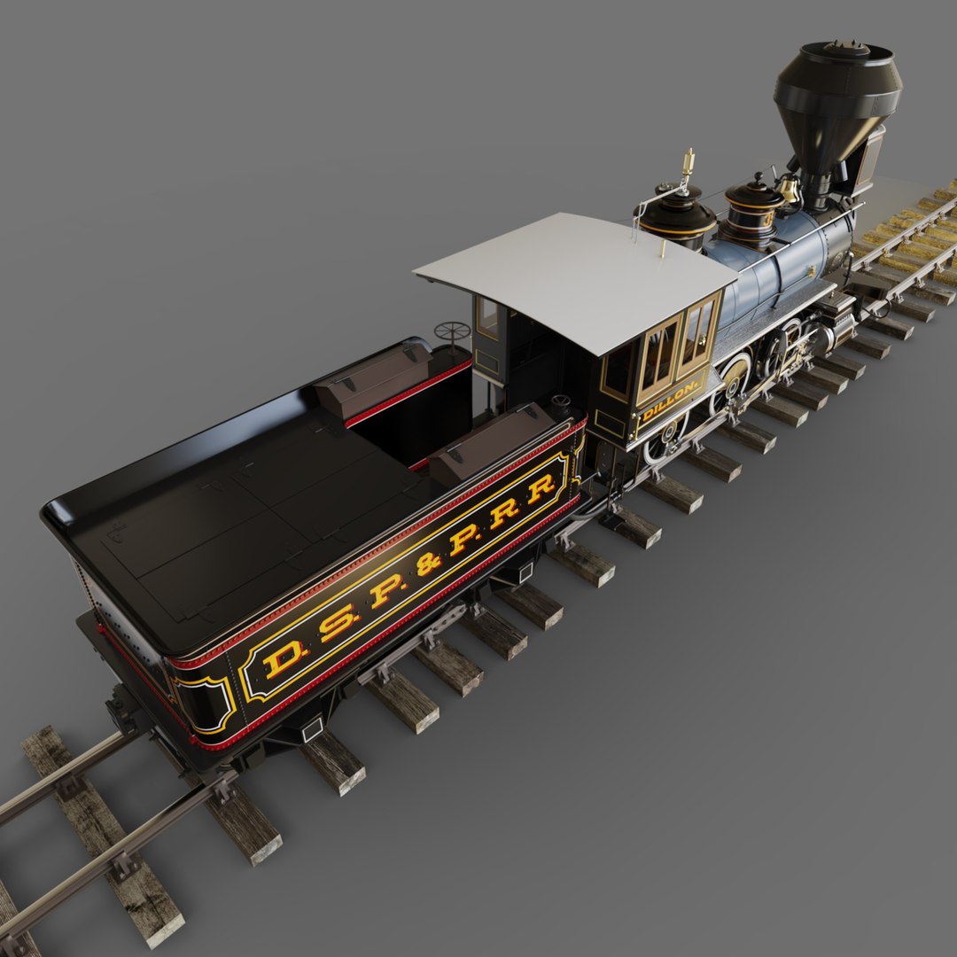 Steam Locomotive Brooks 2-6-0 Mogul Type Dillon No35 3D - TurboSquid ...