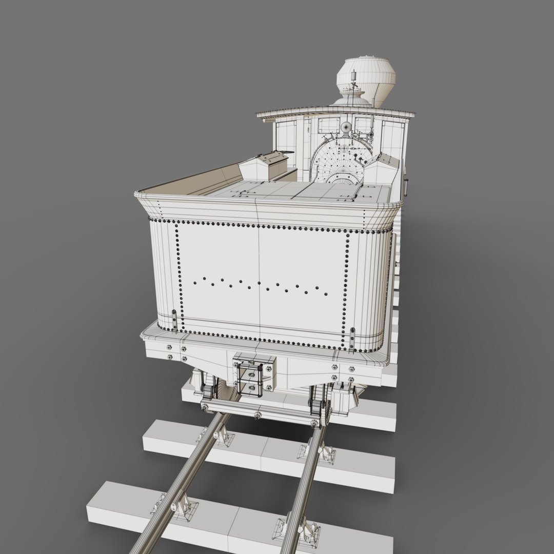 Steam Locomotive Brooks 2-6-0 Mogul Type Dillon No35 3D - TurboSquid ...