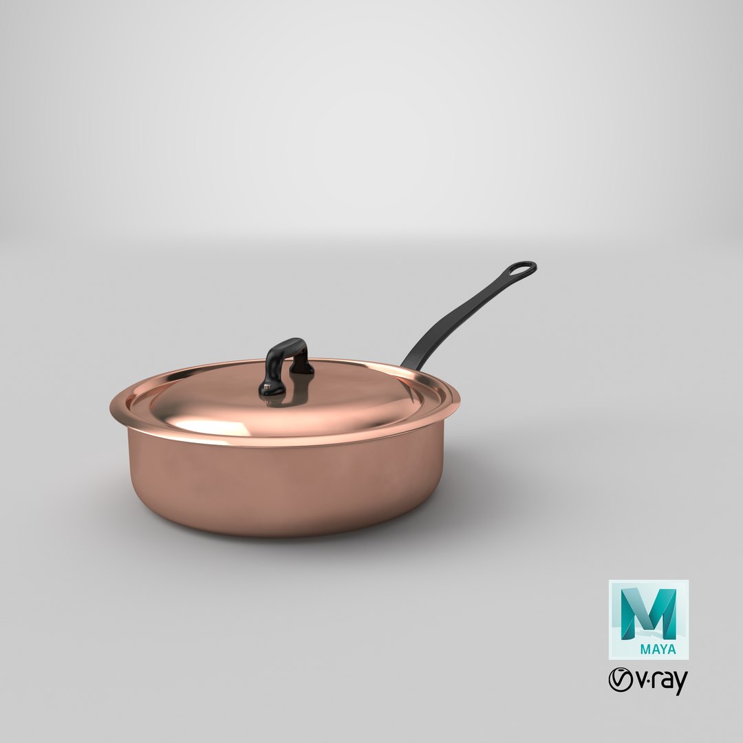 3D Classical-cookware---saute-pan Model - TurboSquid 1290114