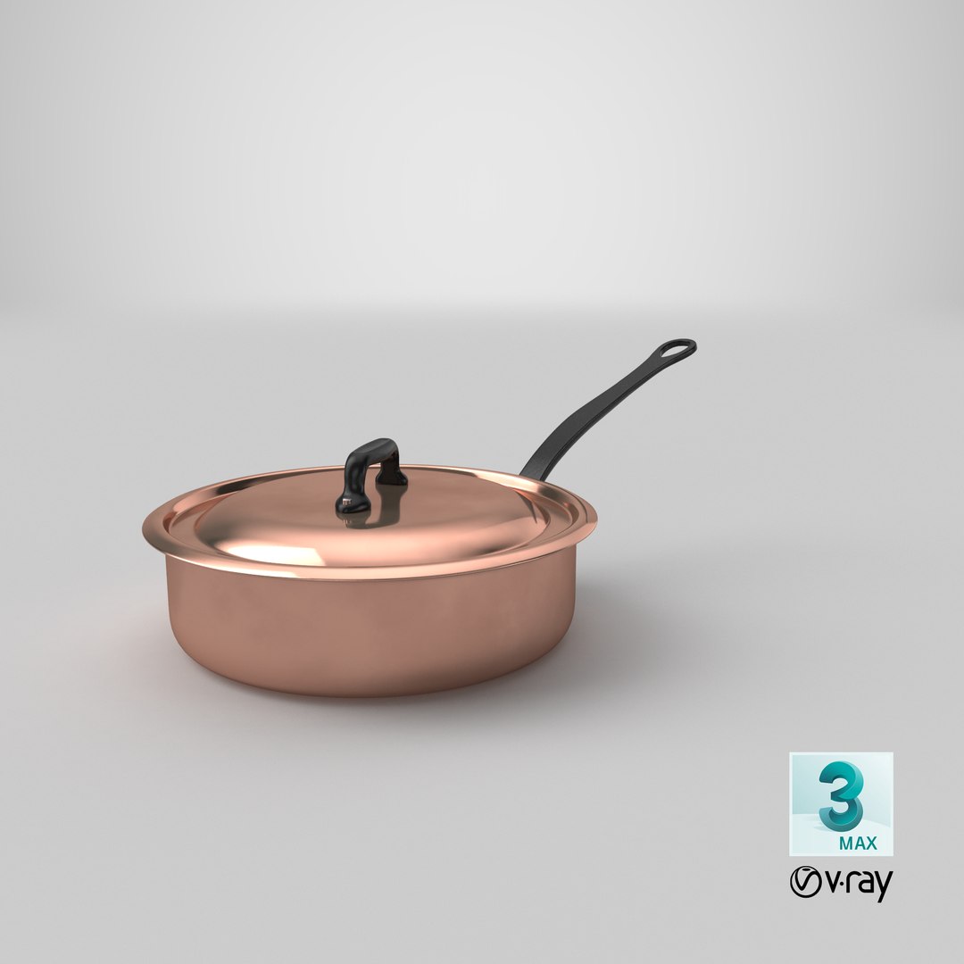 3D Classical-cookware---saute-pan Model - TurboSquid 1290114