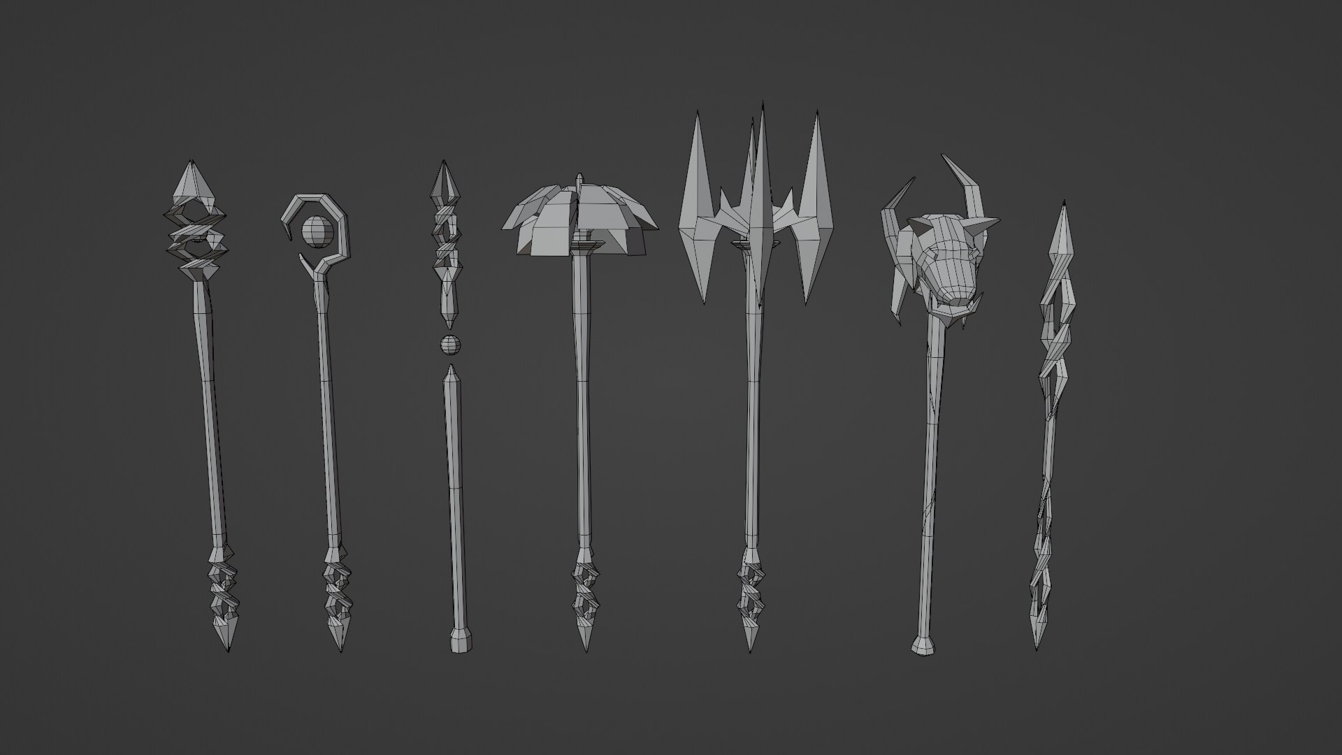 3D LOW POLY Staff Pack - TurboSquid 2132030