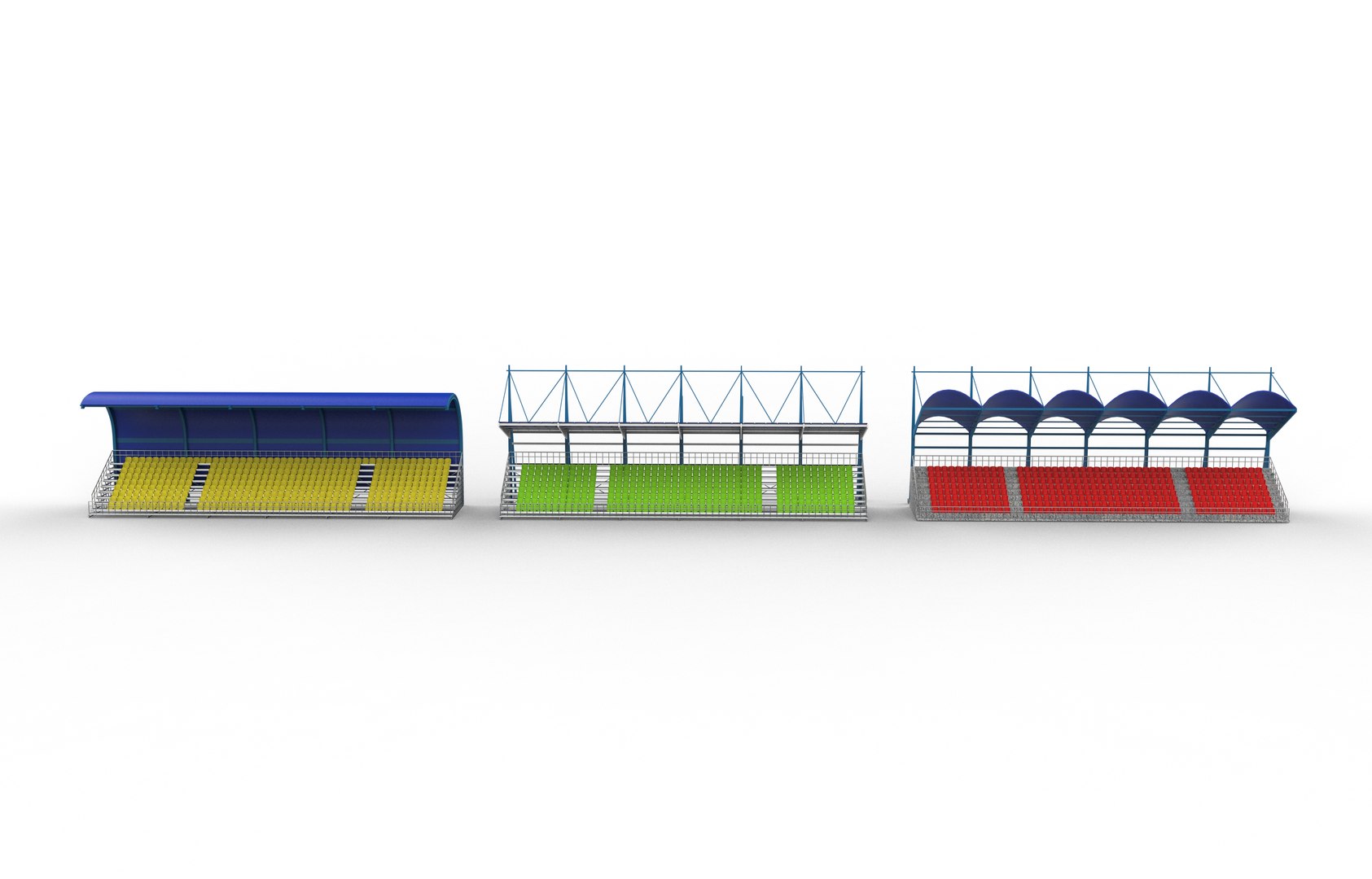 Stadium Seating Tribune 3D Model 3D Model - TurboSquid 2458520
