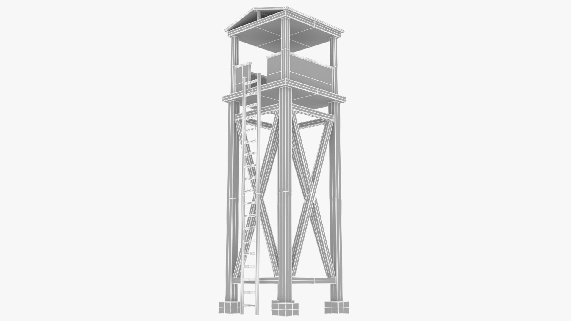 Guard Tower Model - TurboSquid 1495705