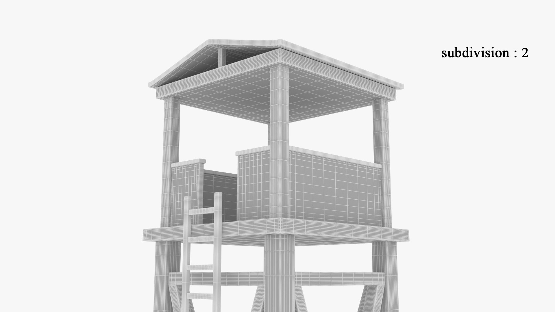 Guard Tower Model - TurboSquid 1495705