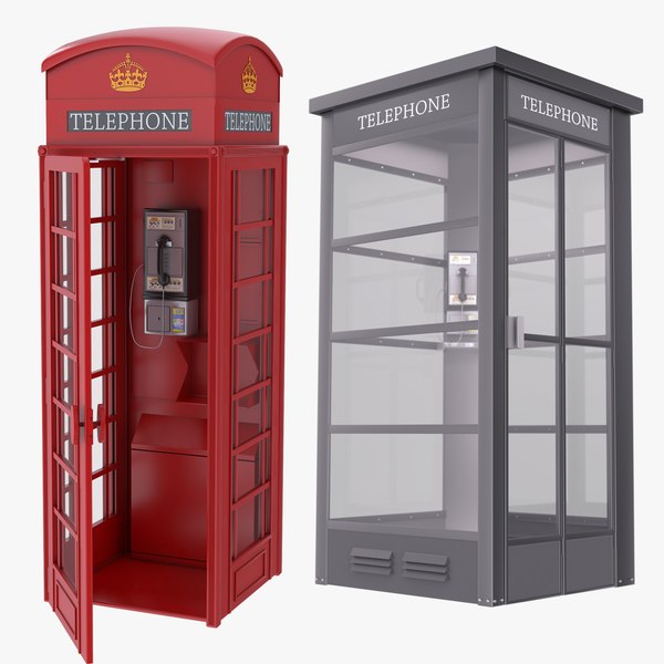 Phone Booth 3D Models for Download | TurboSquid