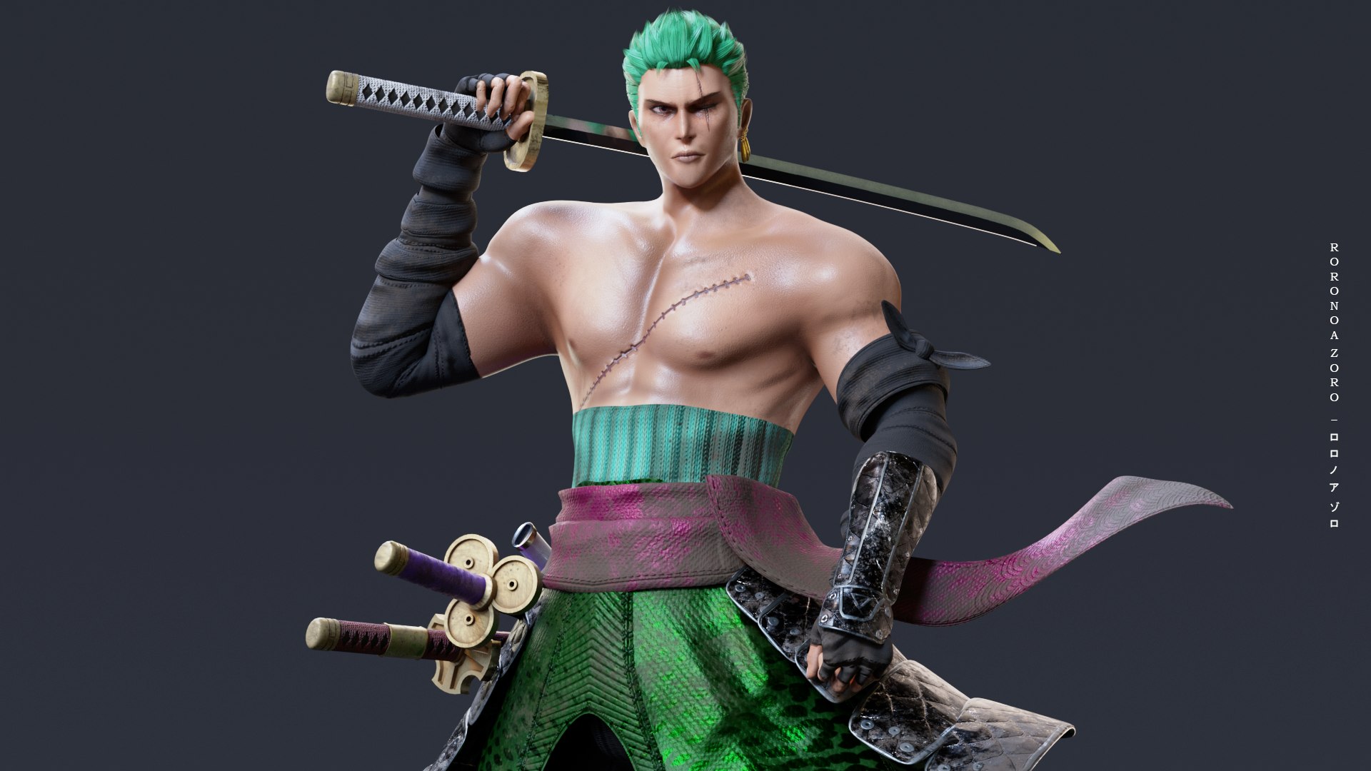 Roronoa Zoro - One Piece 3D Model - TurboSquid 2204898