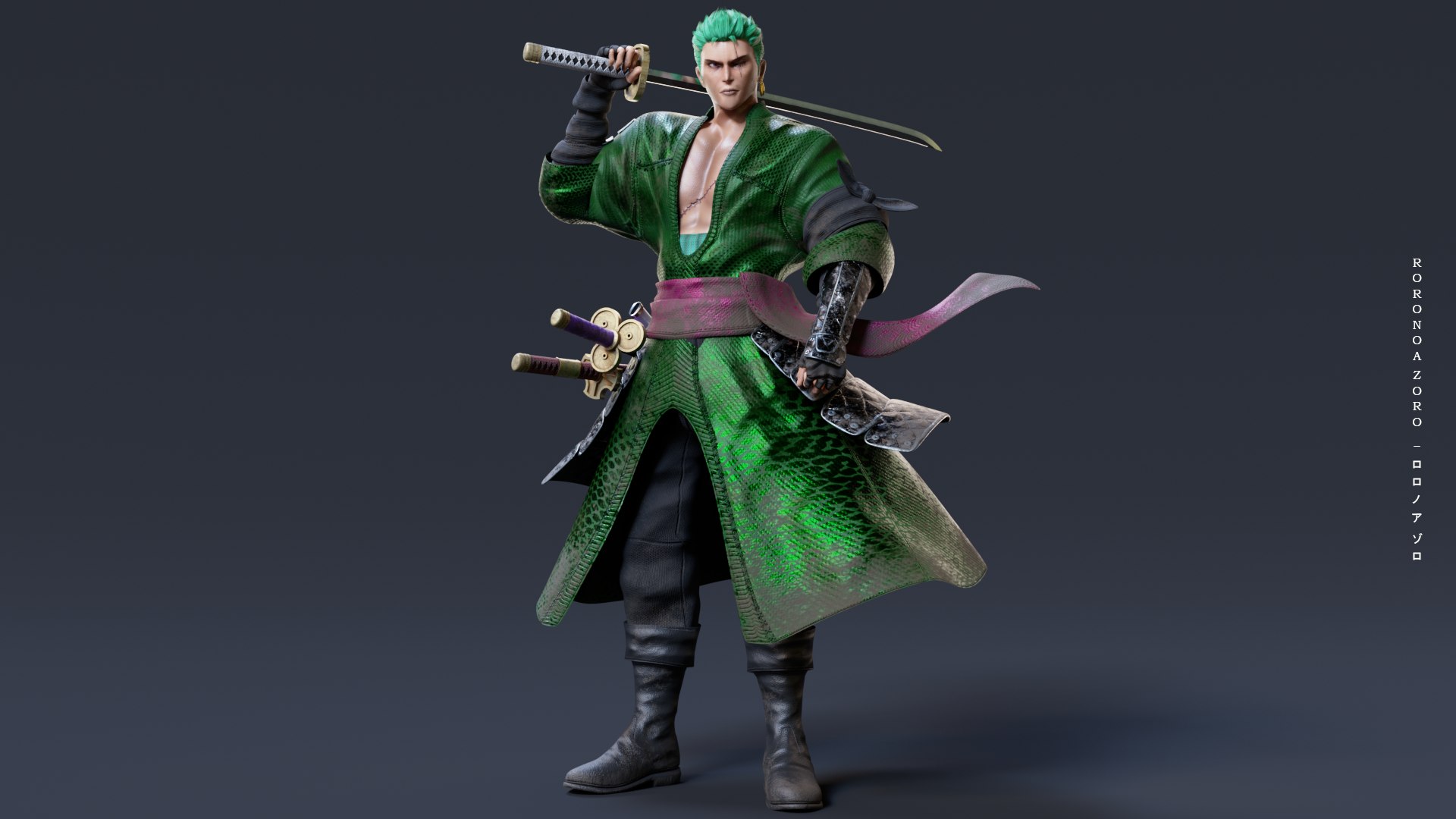 Roronoa Zoro - One Piece 3D Model - TurboSquid 2204898