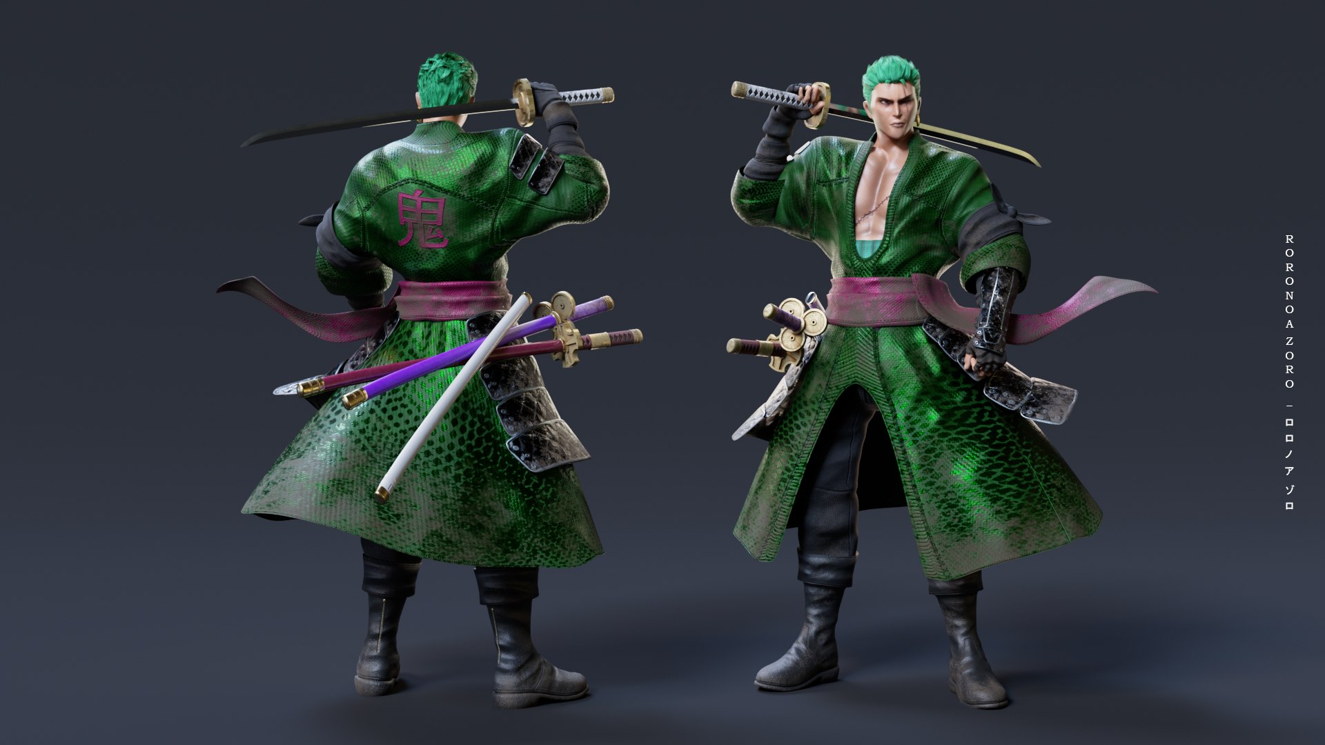 Roronoa Zoro - One Piece 3D Model - TurboSquid 2204898