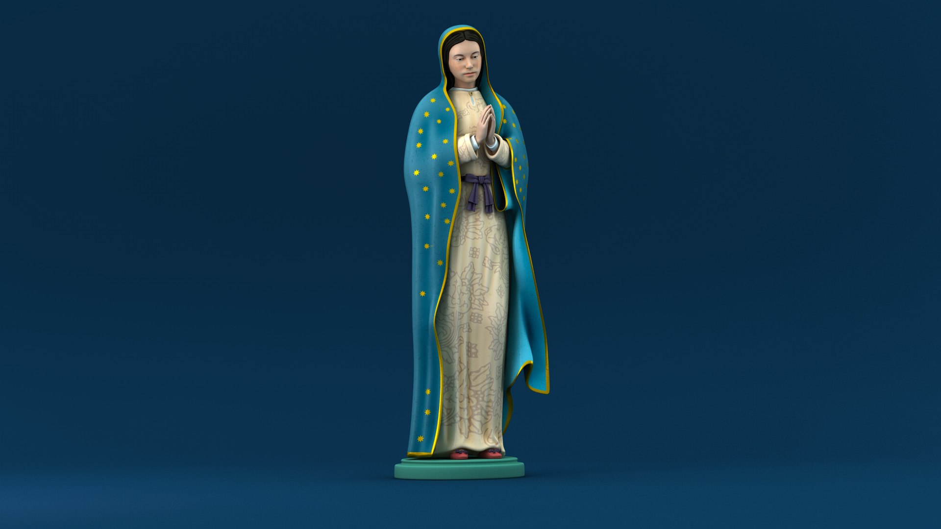Our Lady Of Guadalupe Statue Model - TurboSquid 1925178