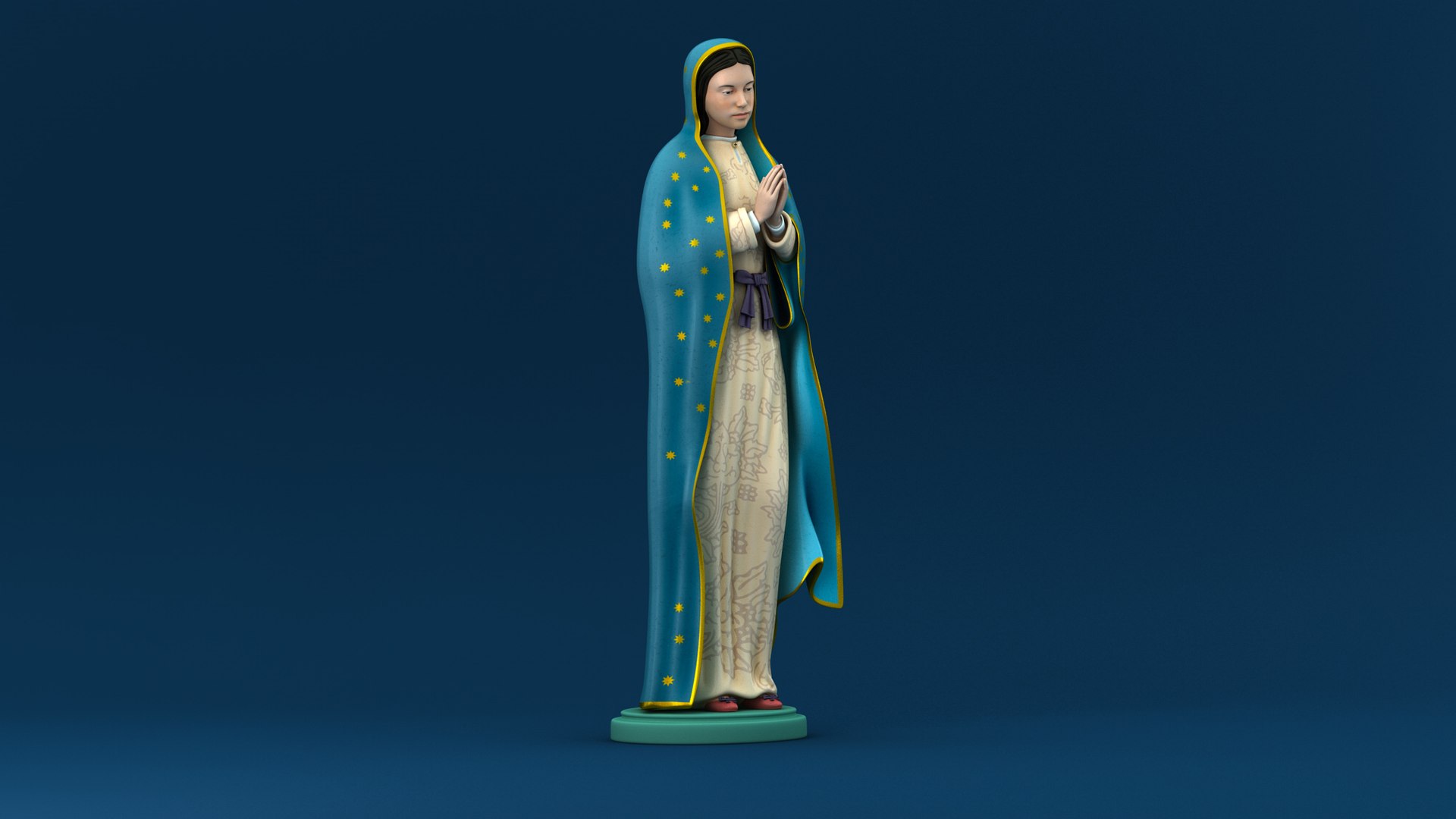 Our Lady Of Guadalupe Statue Model - TurboSquid 1925178