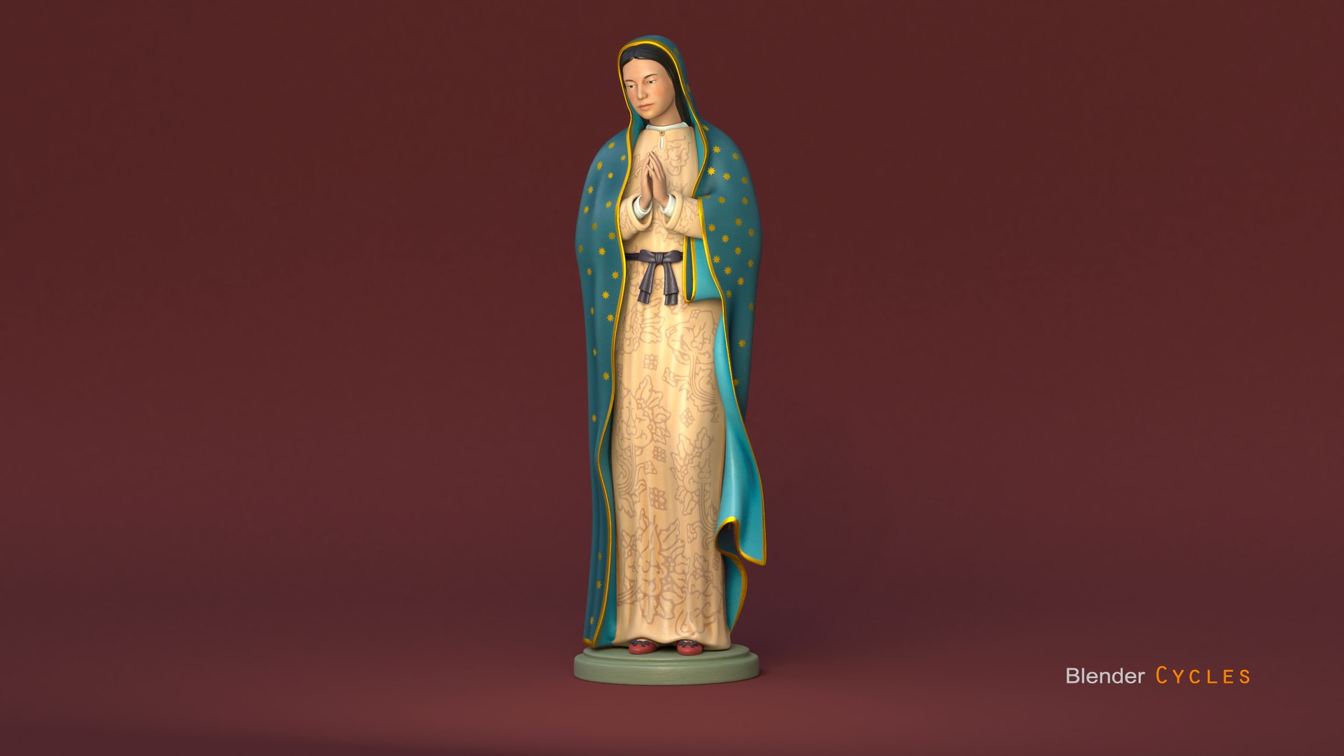 Our Lady Of Guadalupe Statue Model - TurboSquid 1925178