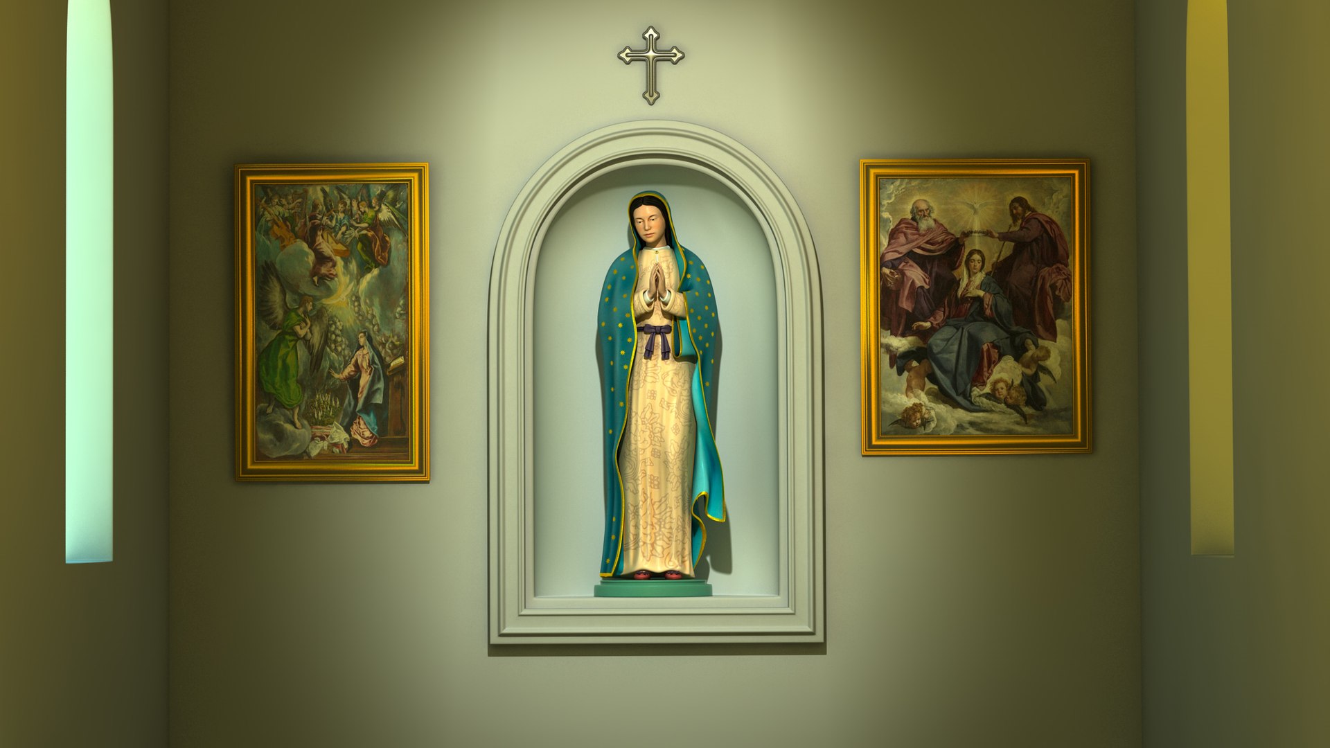 Our Lady Of Guadalupe Statue Model - TurboSquid 1925178