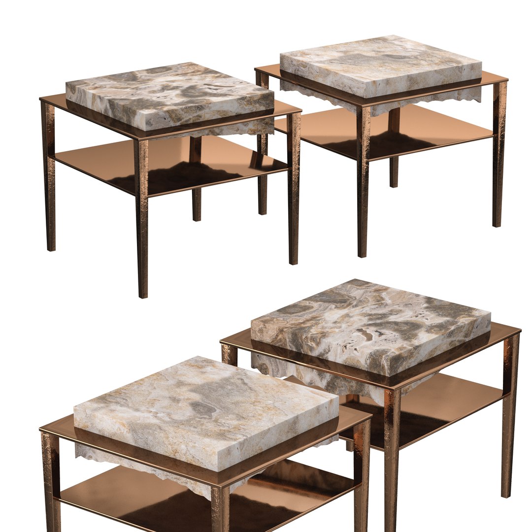 3D Cremino Bronze Tables - TurboSquid 2063520
