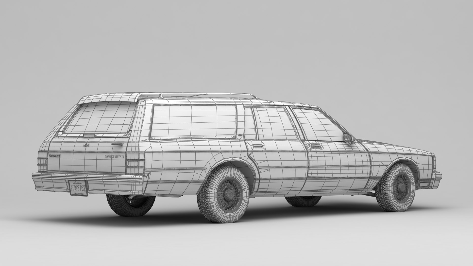 Chevrolet Caprice Estate 1989 3D Model - TurboSquid 2010745