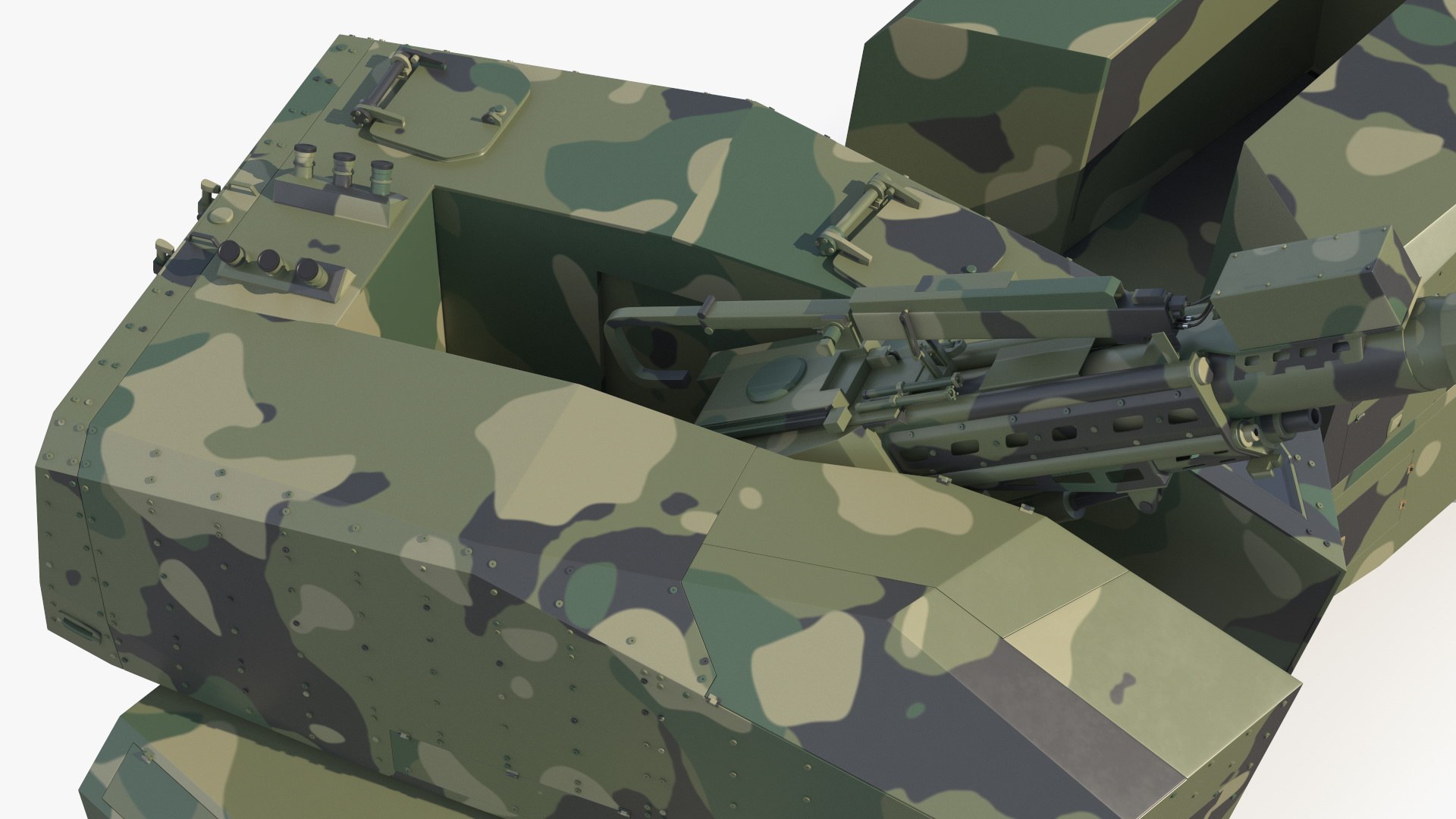 3D Artillery Self Propelled Howitzer In Full Readiness Model ...