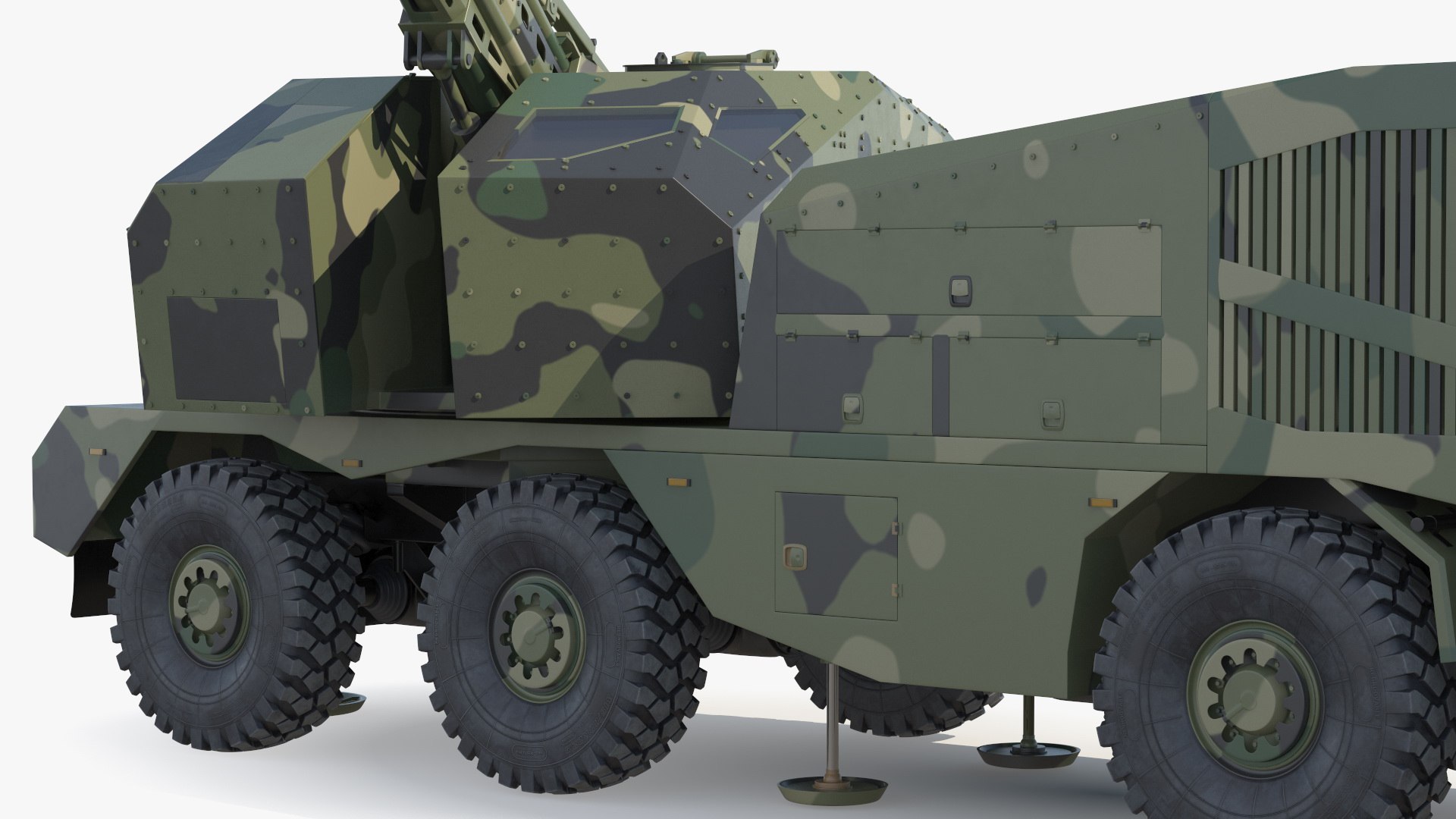 3D Artillery Self Propelled Howitzer In Full Readiness Model ...