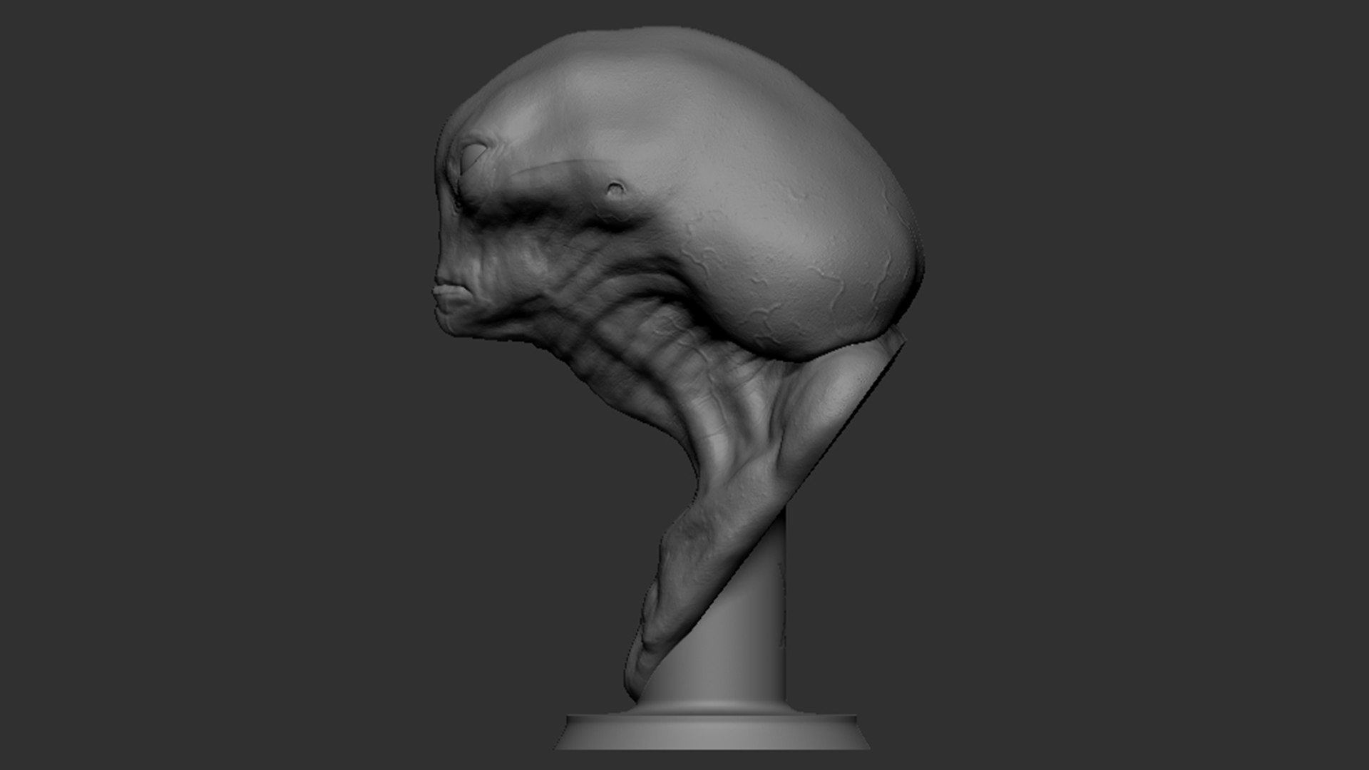 Free 3D Model Grey Alien Bust 3D Print Model Free - TurboSquid 2057787