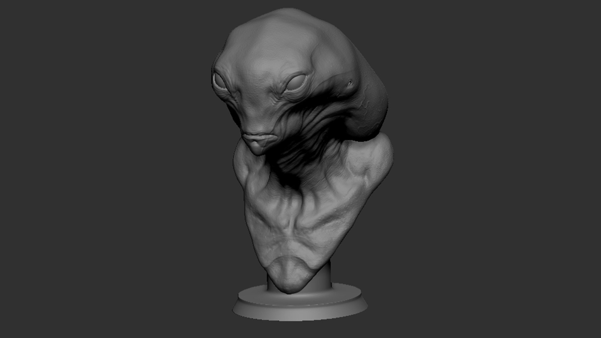 Free 3D Model Grey Alien Bust 3D Print Model Free - TurboSquid 2057787