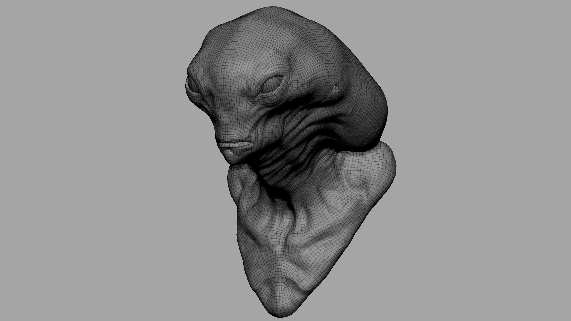 Free 3D Model Grey Alien Bust 3D Print Model Free - TurboSquid 2057787