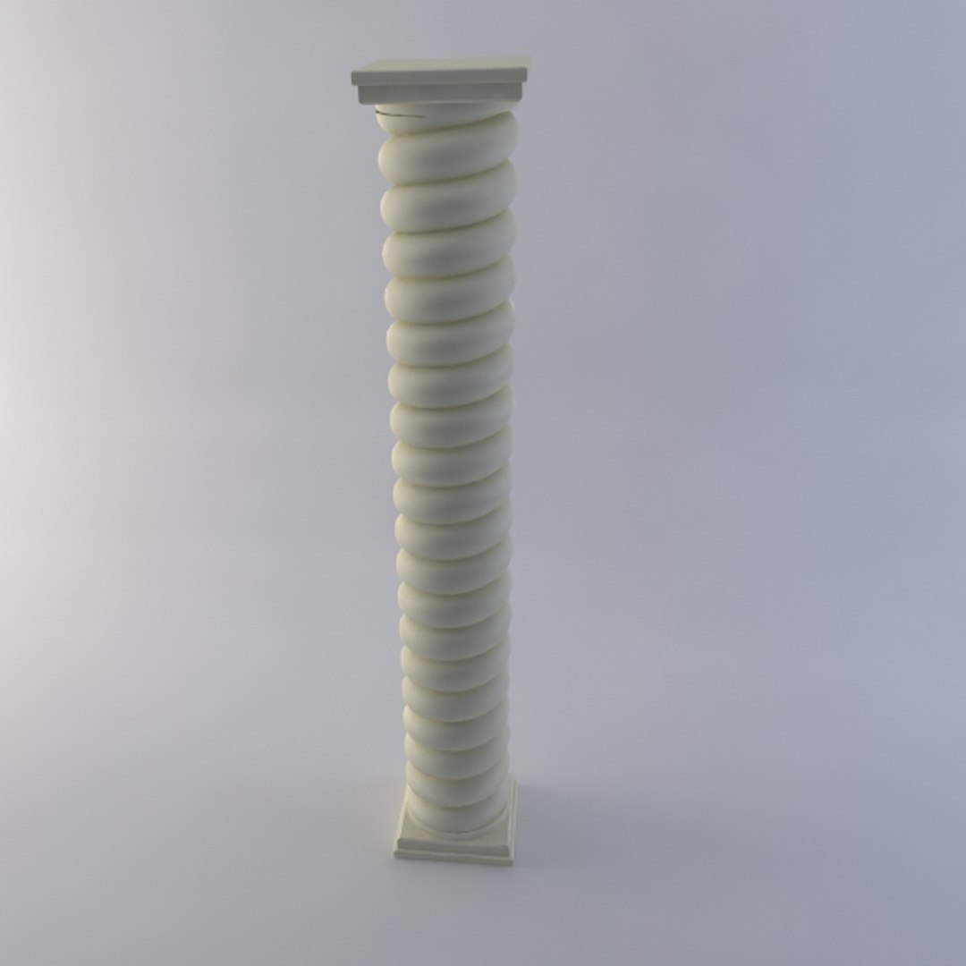 Free Roped Column 3d Model