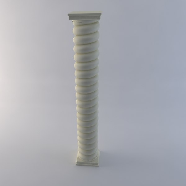 free roped column 3d model