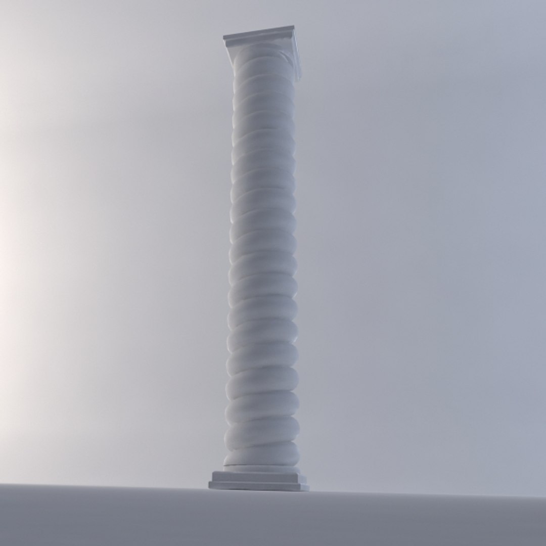 Free Roped Column 3d Model