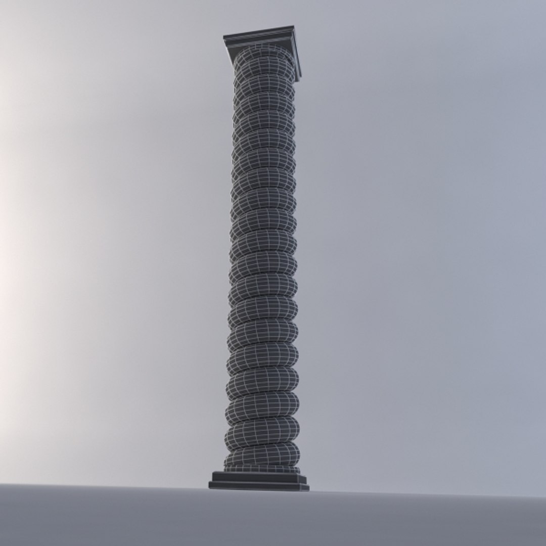 Free Roped Column 3d Model