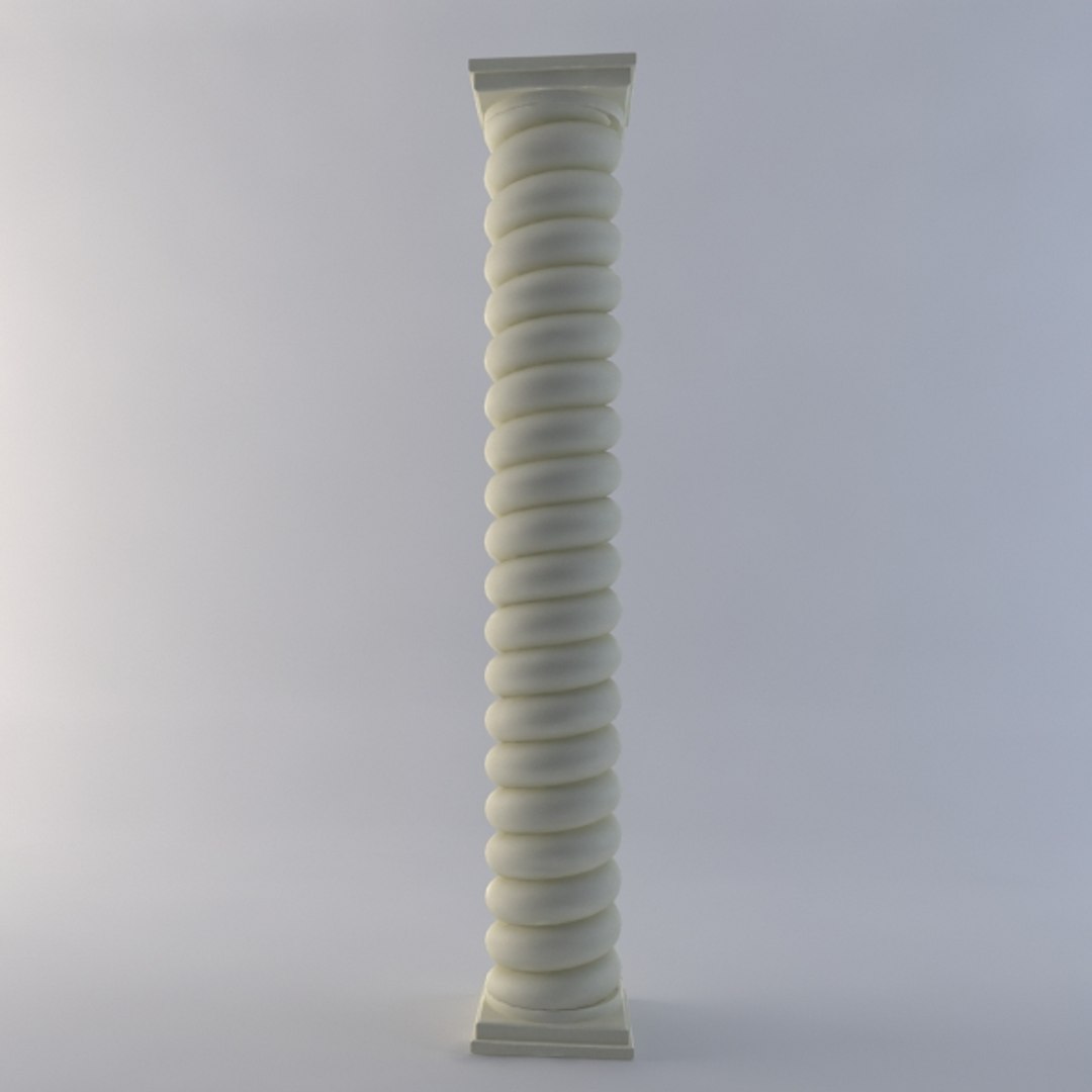 Free Roped Column 3d Model