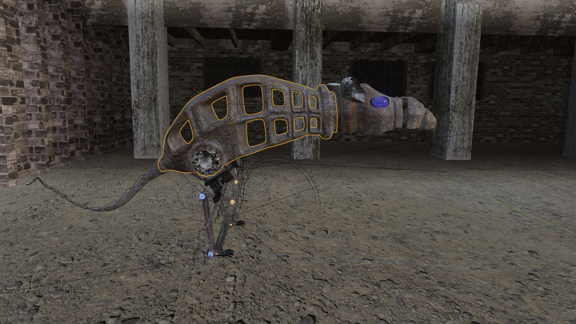 Walking Rusty Rat Tank Sci-fi 3D Model - TurboSquid 2025413
