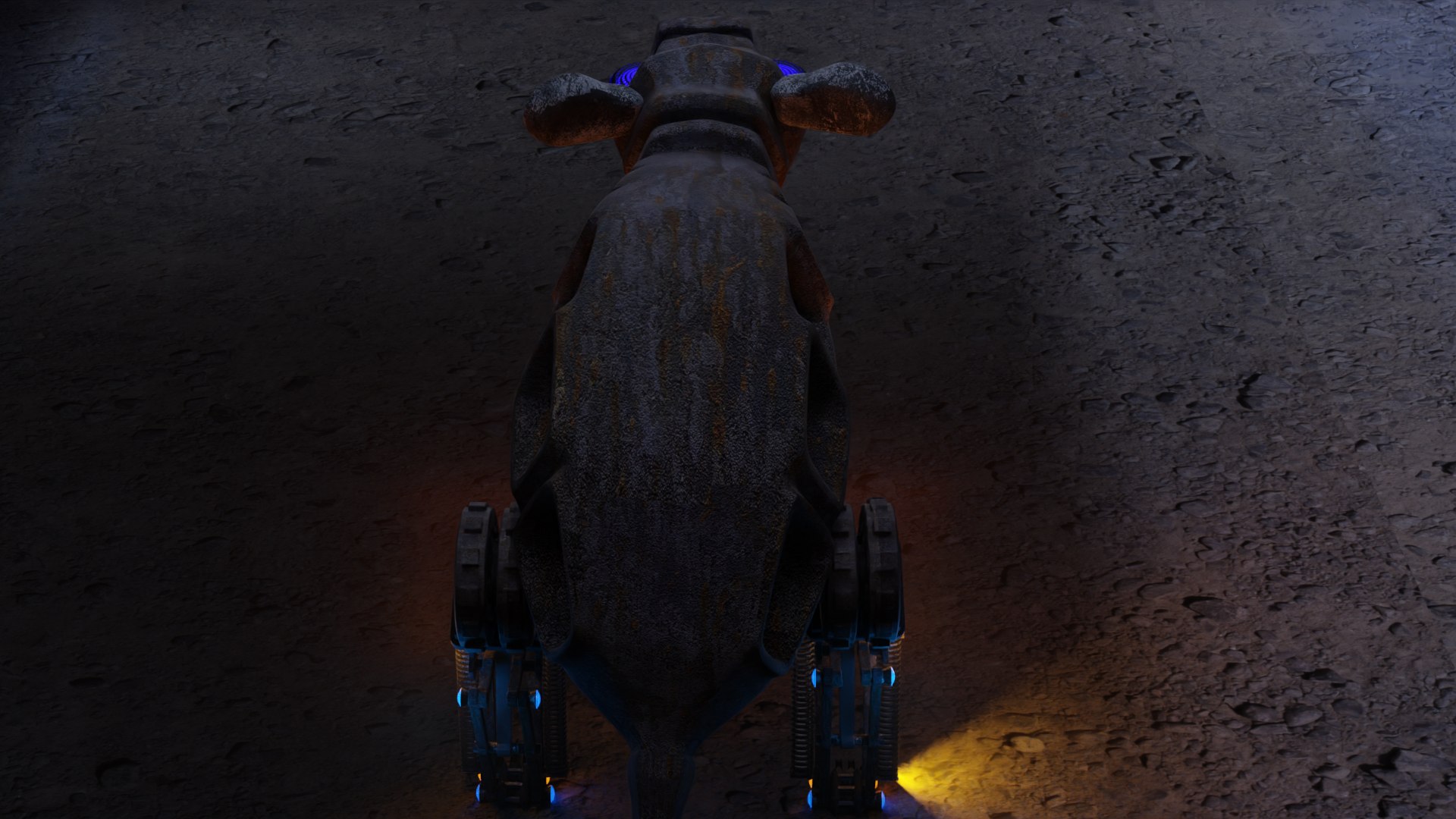 Walking Rusty Rat Tank Sci-fi 3D Model - TurboSquid 2025413