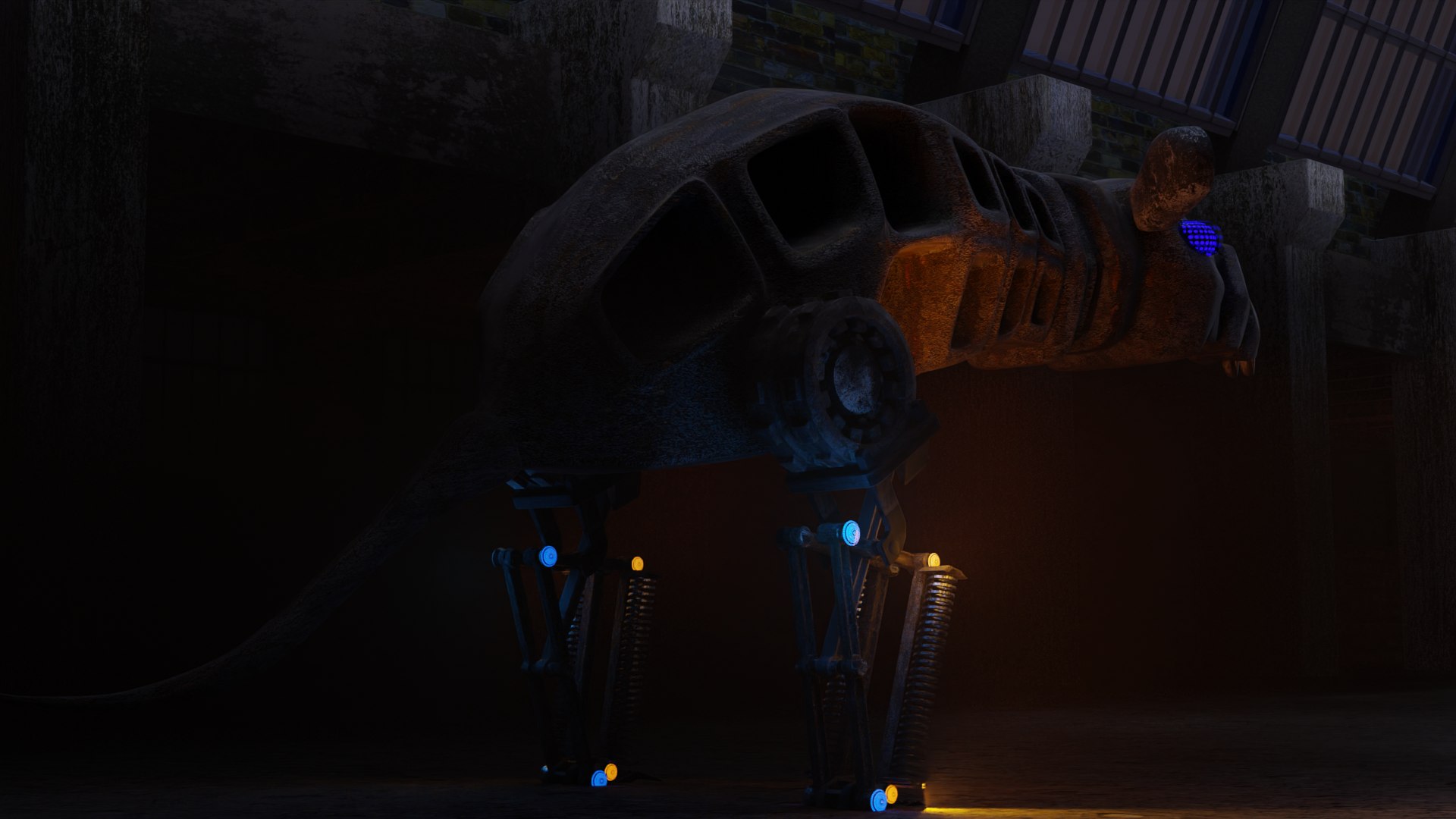 Walking Rusty Rat Tank Sci-fi 3D Model - TurboSquid 2025413