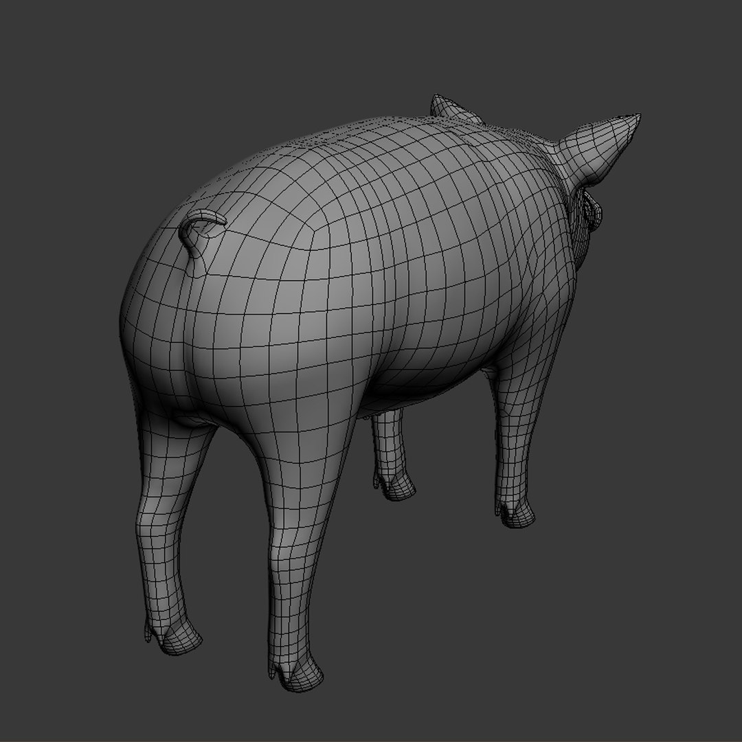 3d Model Dugm02 Pig