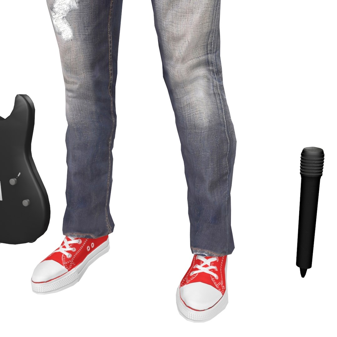 3D rockstar guitar microphone - TurboSquid 1326675